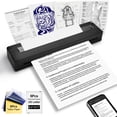 MHTMilestone Wireless Thermal Printer, Portable Bluetooth US Letter ...