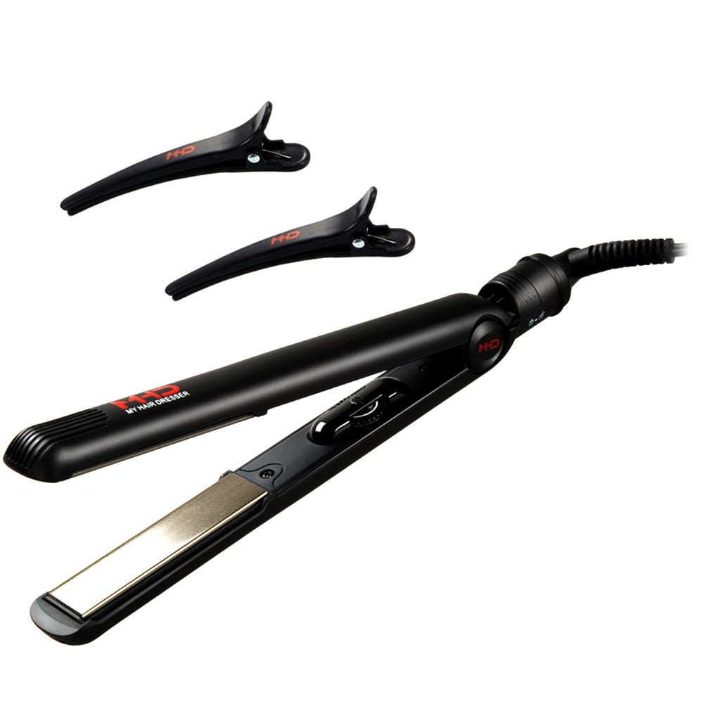 MHU Professional Titanium Hair Straightener 1 Inch Hair Flat Iron ...
