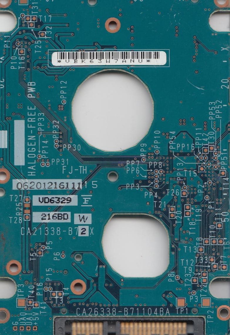 MHV2060BH, CA06672-B22200DL, CA26338-B71104BA, Fujitsu SATA 2.5 PCB - Walmart.com