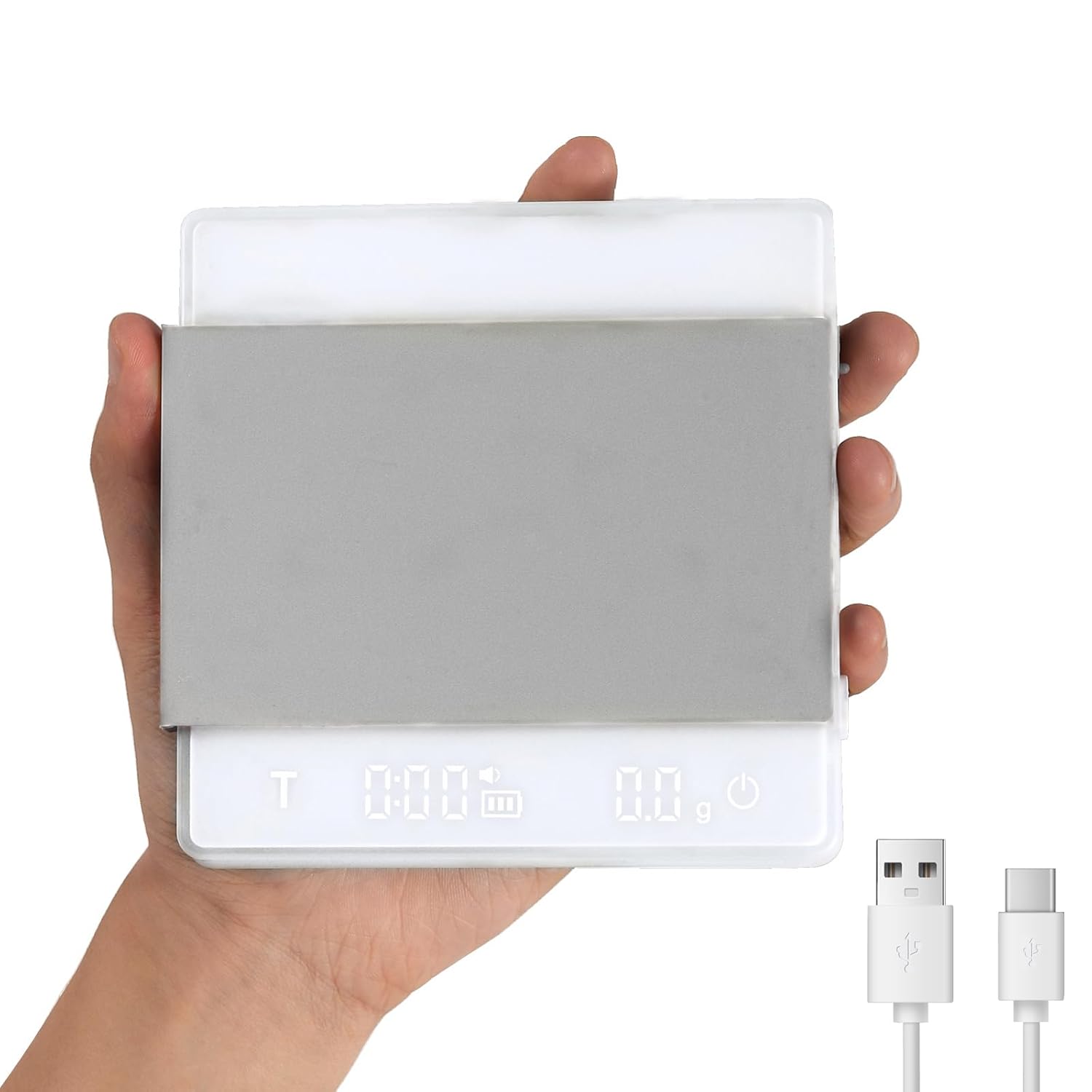 MHW-3BOMEBR Espresso Scale with Auto Timing, Rechargeable Coffee Scale ...