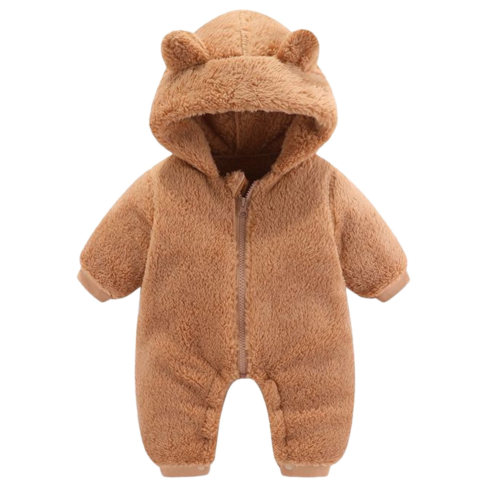 MHZLDYZ Baby Boy Clothes 0-3 Months Baby Girls Boys Winter Clothes Snowsuit Teddy Bear Onesie ...