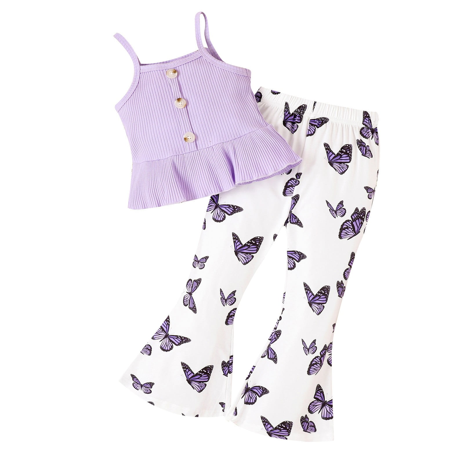 MHZLDYZ Clearance Girls Outfits Size 7/8 Small Children Girls Summer ...