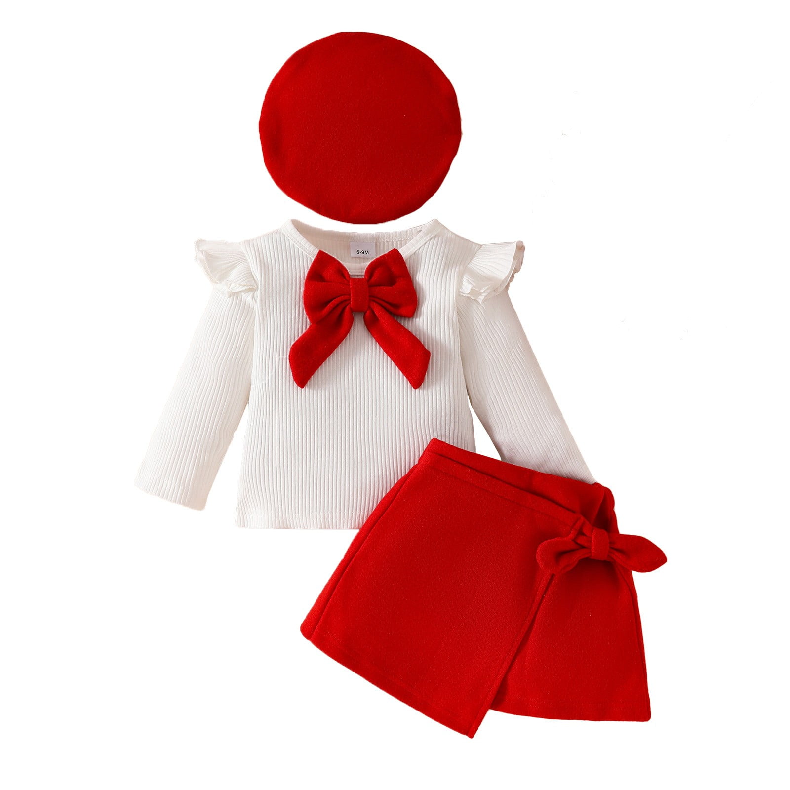 MHZLDYZ Cute Summer Outfits for Girls 10-12 Toddler Girl Big Bow Beret ...