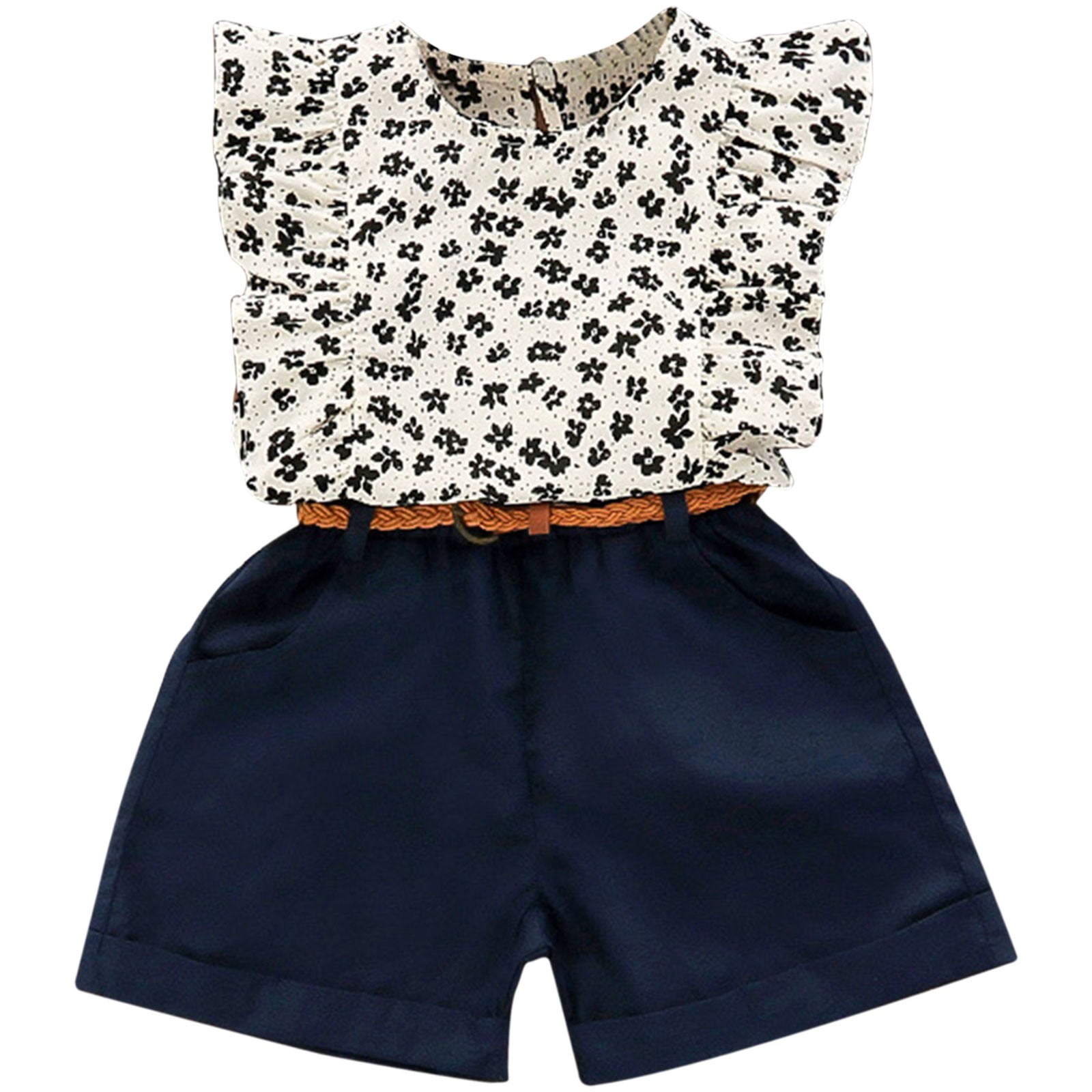 MHZLDYZ Girls Size 8 Summer Outfits Summer New Girls Fashion Chiffon ...