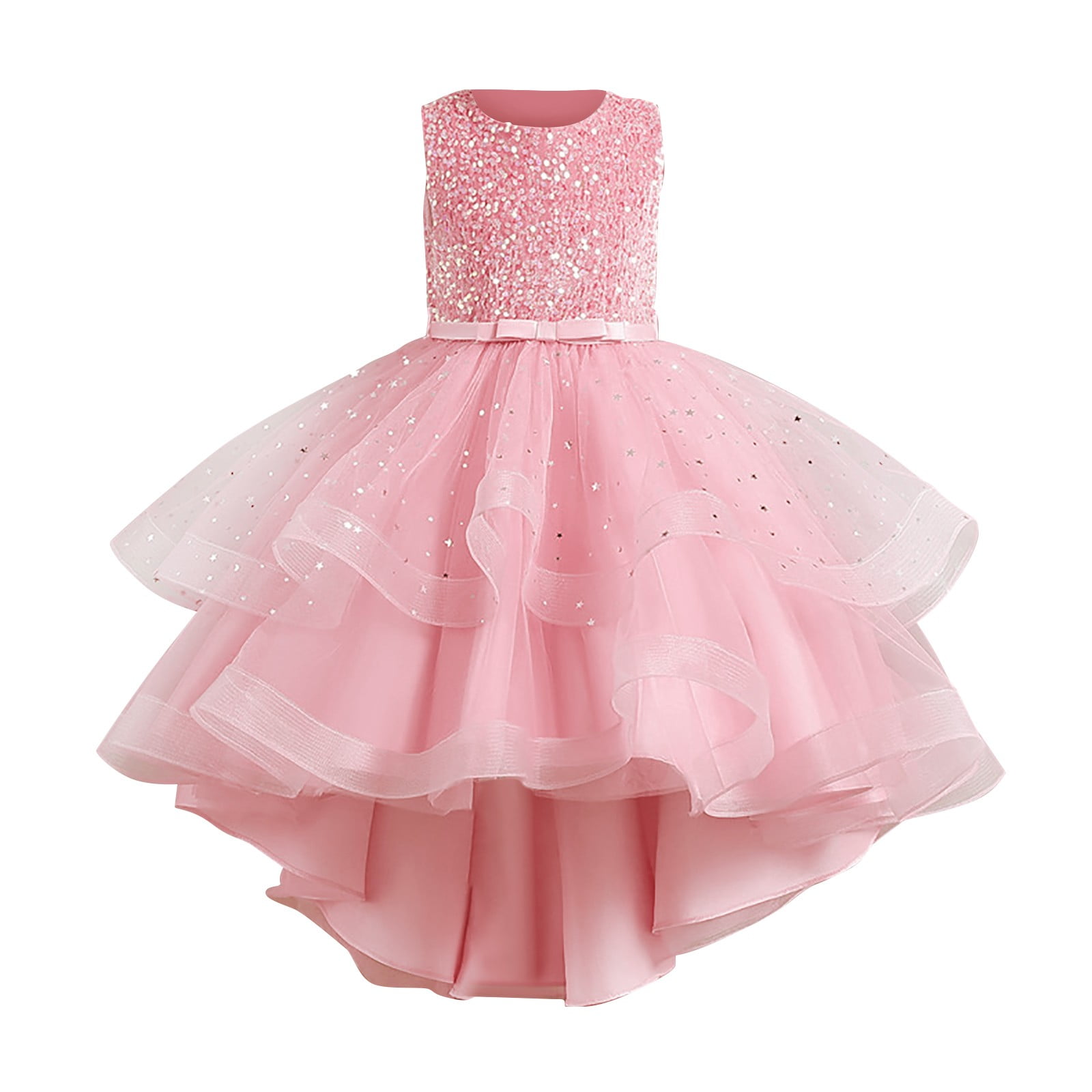 MHZLDYZ Girls Summer Dresses Size 14-16 Big Girls Party Dress Sequins ...