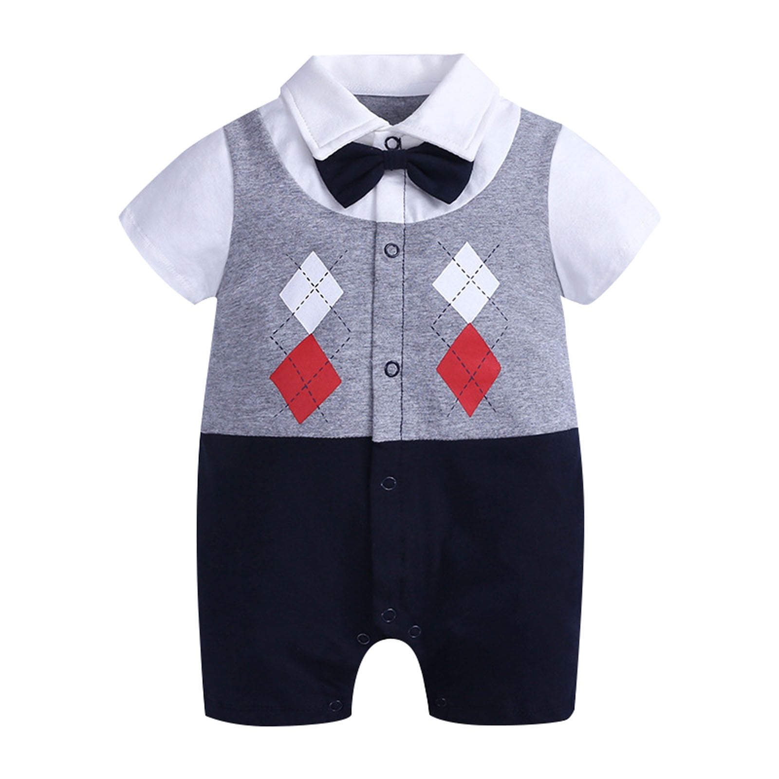 MHZLDYZ Newborn Boy Clothes Newborn Baby Boy Bodysuits Short Sleeve ...
