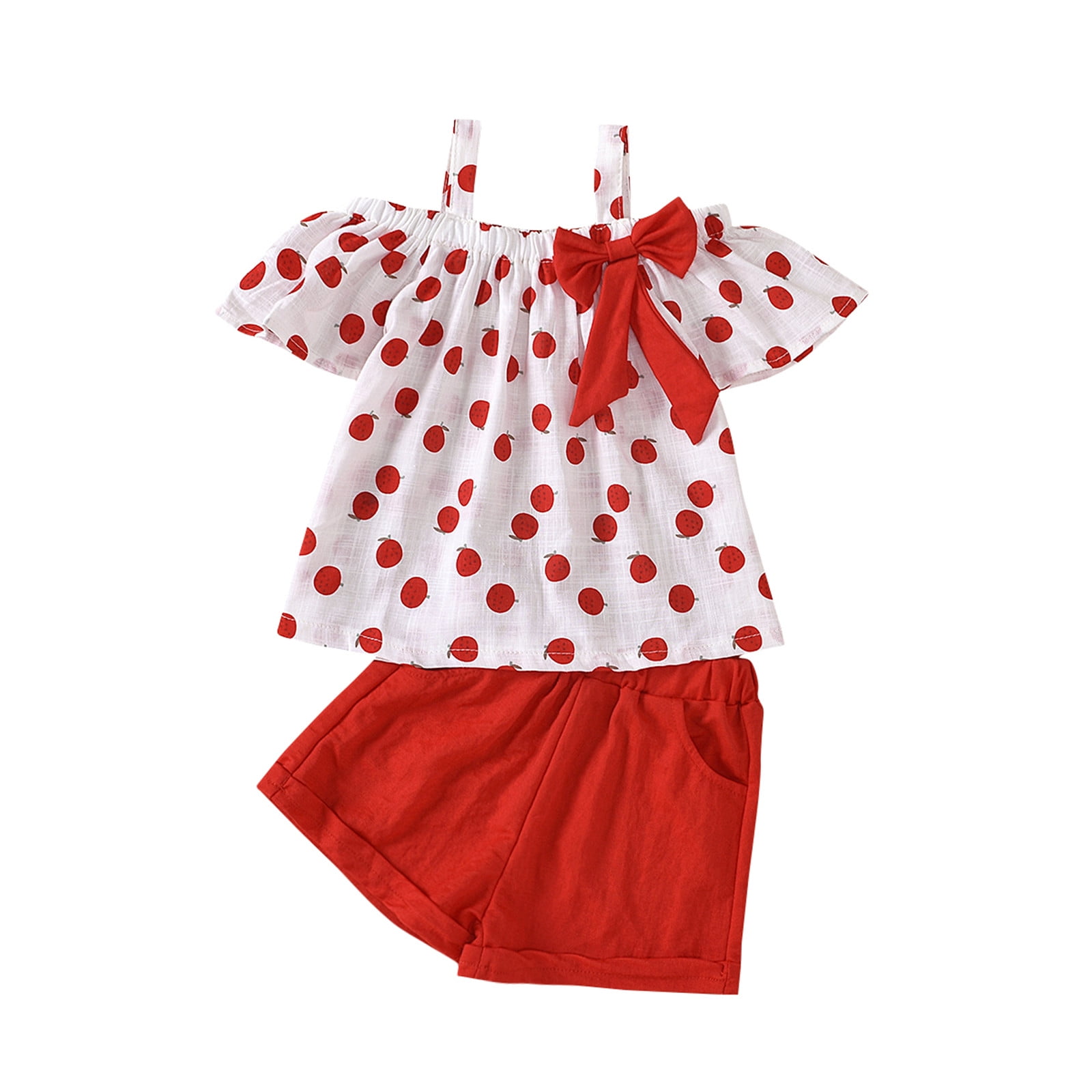 MHZLDYZ Outfits for Girls 10-12 Toddler Girls Short Sleeve Fruits ...