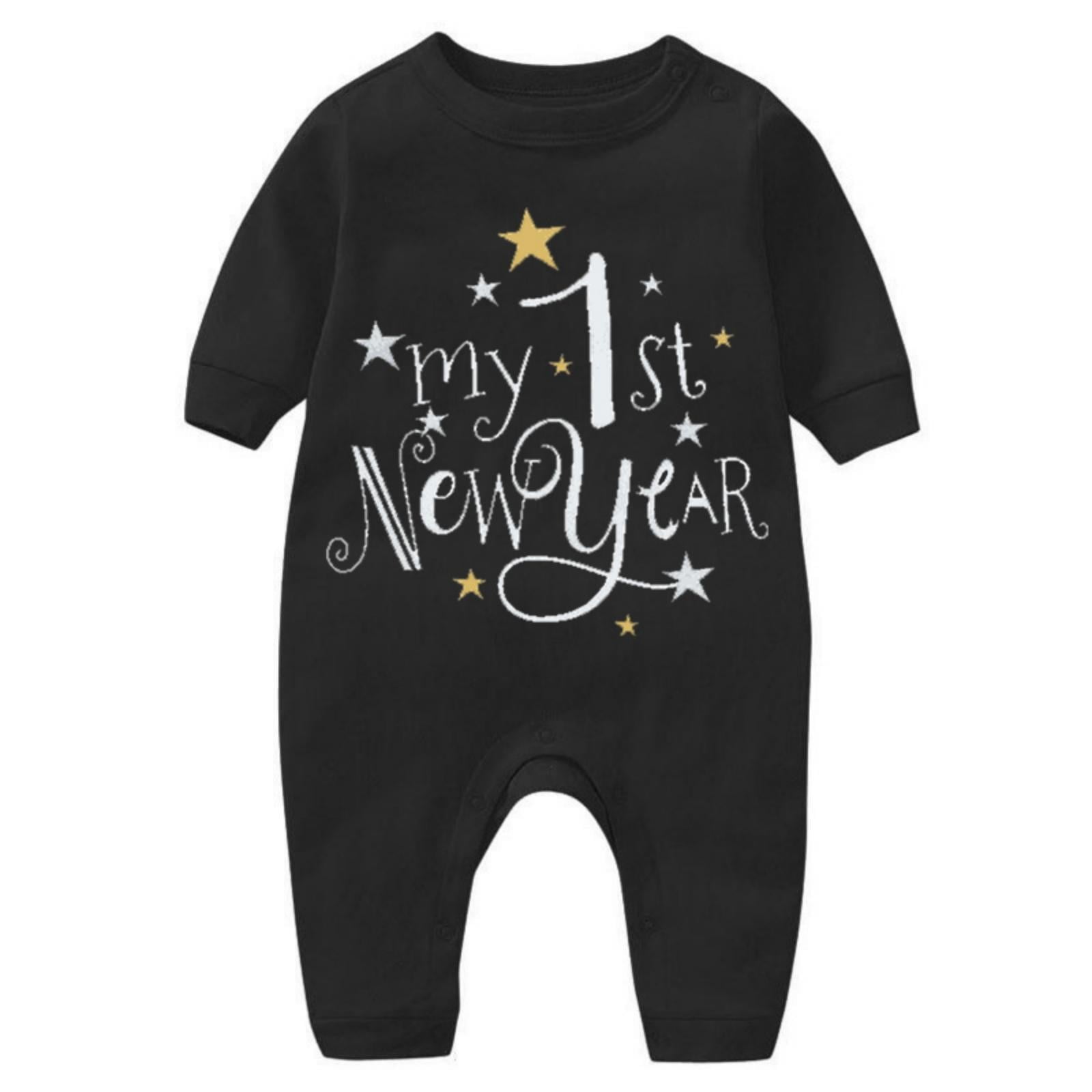 MHZLDYZ Preemie Clothes Boys My First New Year Clothes Newborn Infant ...