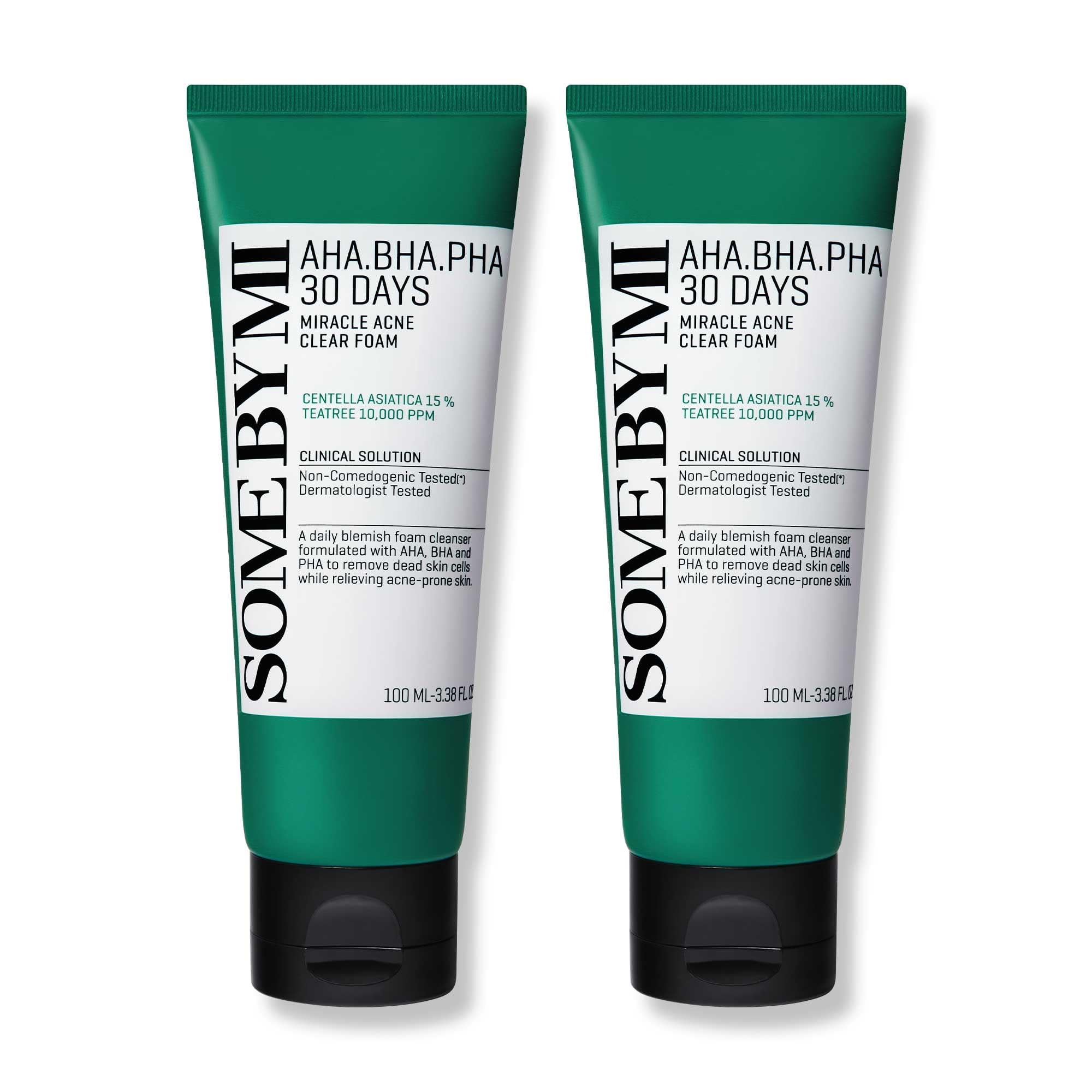 SOME BY MI AHA SSF20 BHA PHA 30 Miracle Acne Clear Foam - Pack of 2 ...