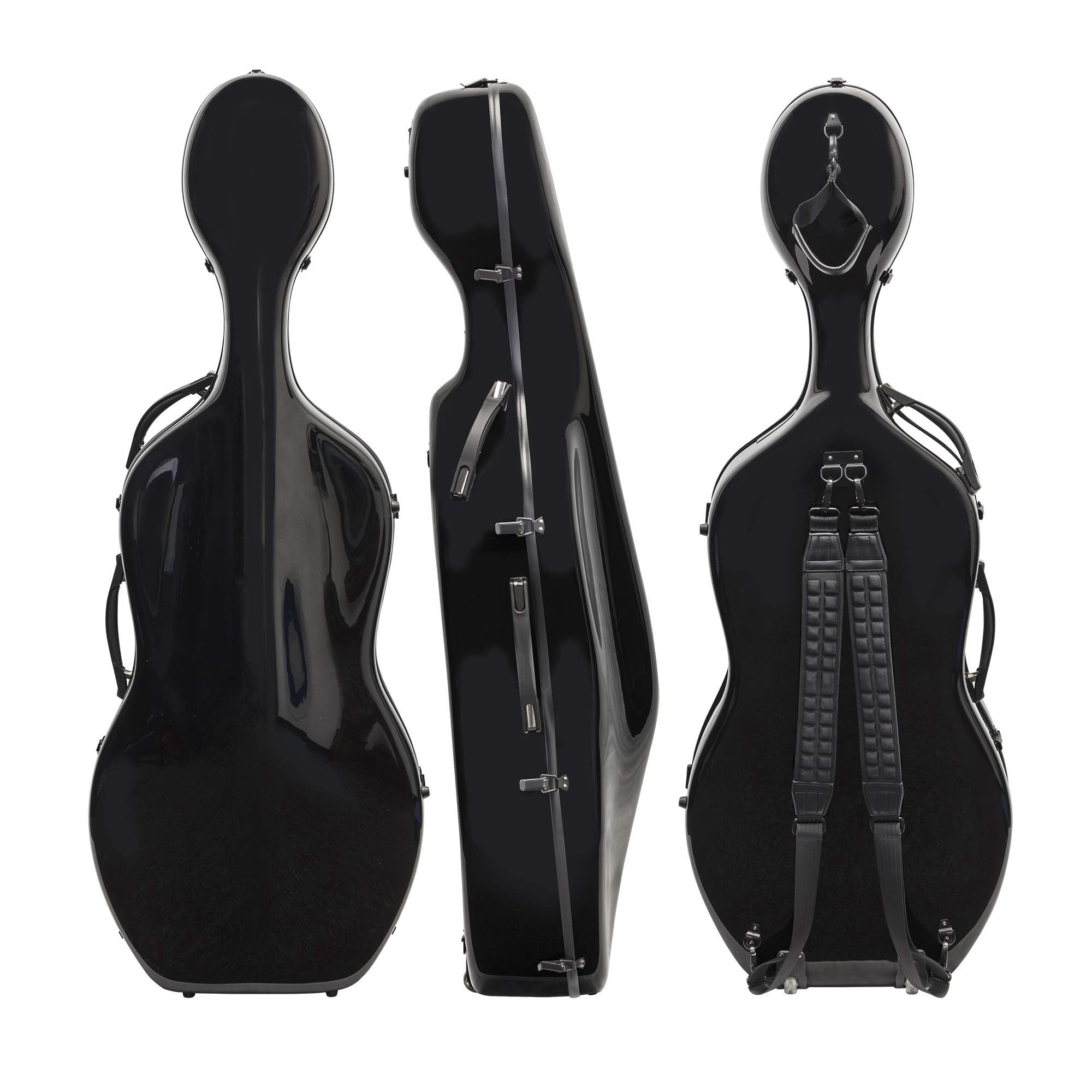 MI&VI CC-7002 Classic Carbon Fiber Composite Cello Case (Full Size) 4/4 ...
