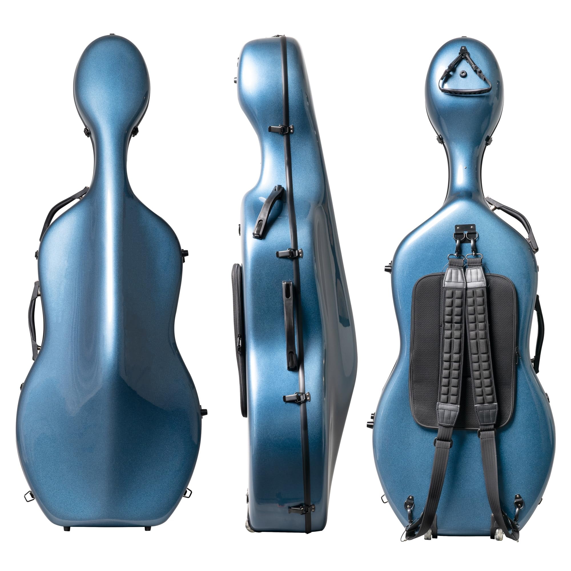 MI&VI CC-7002WB Classic Carbon Fiber Composite Cello Case (Full Size) 4 ...