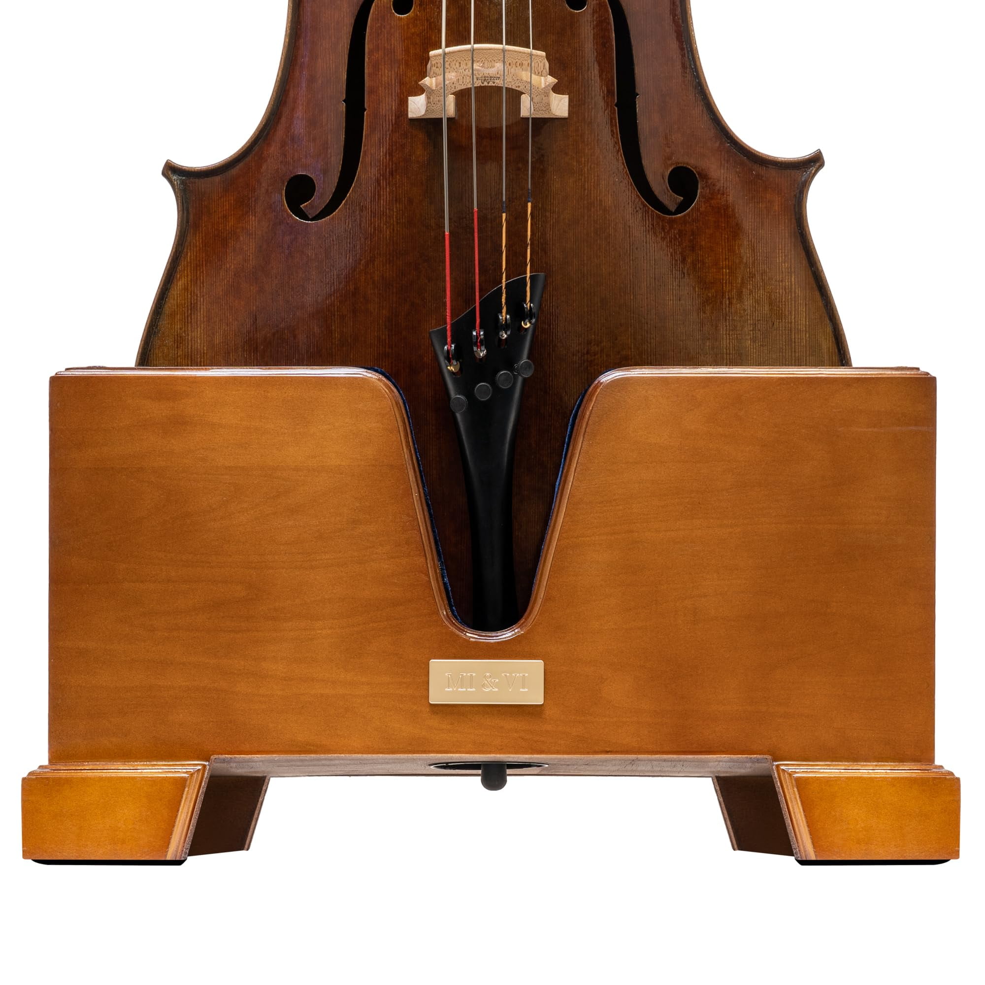 MI&VI Classic Wooden Cello Box Stand 4/4 Full Size - Persian Blue ...