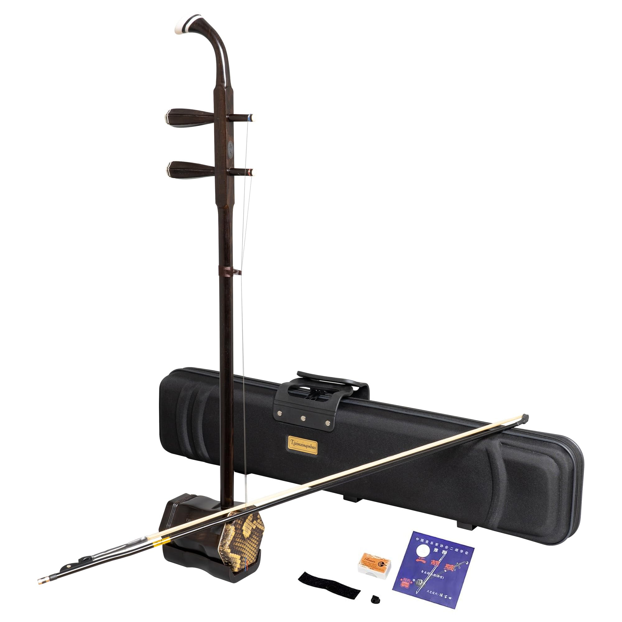 MI&VI Ebony Wood Erhu kit - Chinese 2-String Violin Fiddle Musical ...