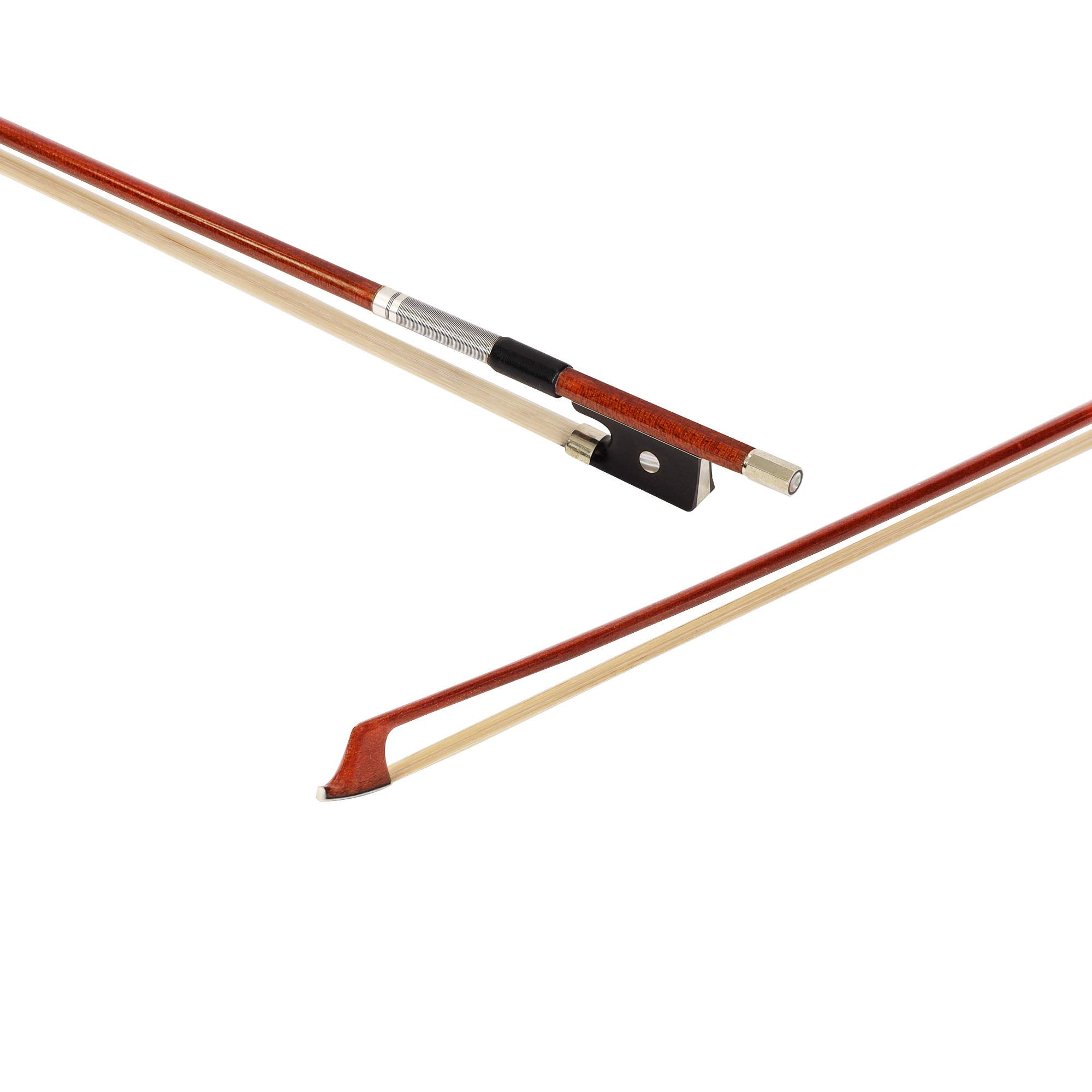 MI&VI NB-795 Pernambuco Wood Skin Carbon Fiber Violin Bow (Full Size 4/ ...