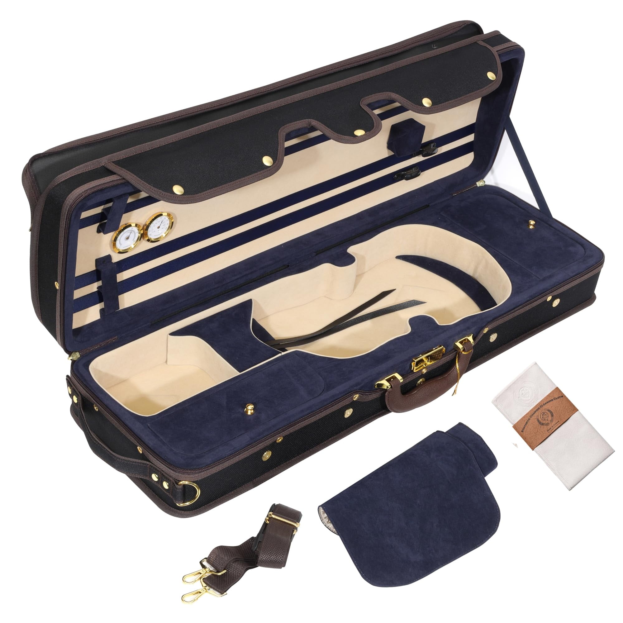 MI&VI NF-9001CC Maestro Hard-Shell Violin Case 4/4 (Full Size ...