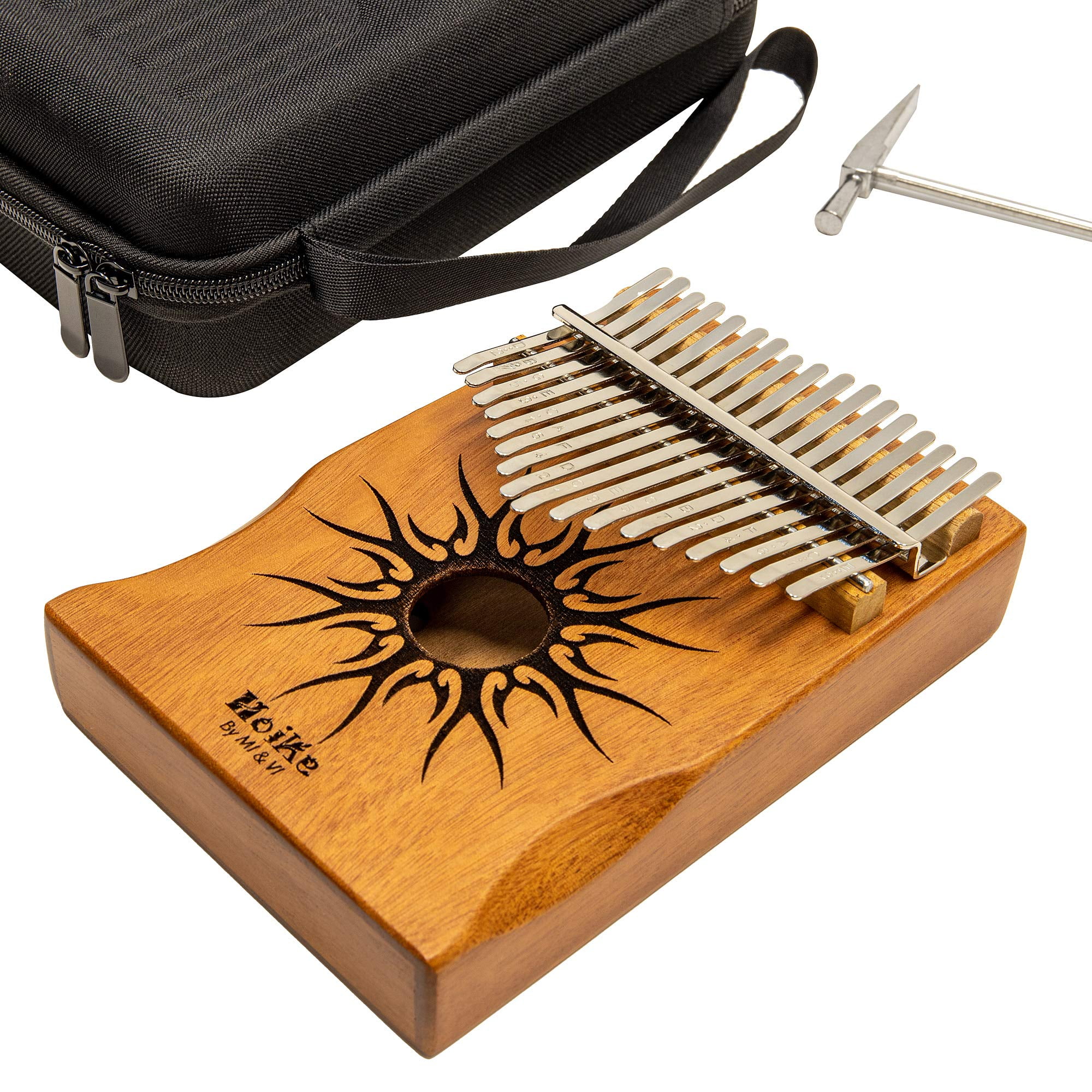 MI&VI Premium Kalimba, 2021 new| 17 Key Thumb Piano w/ Hand-Rest ...
