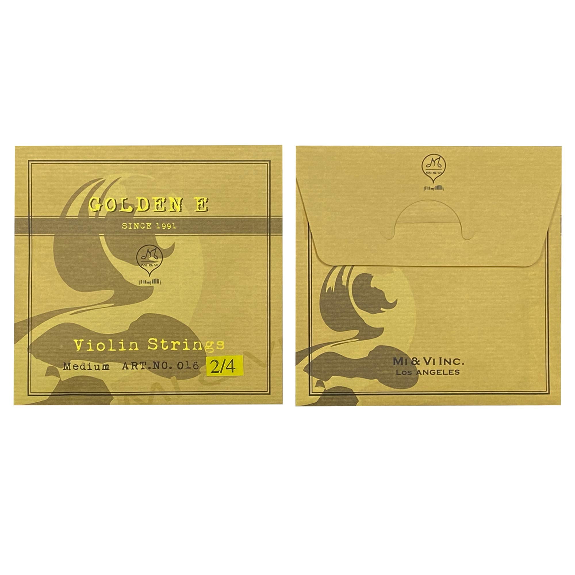 MI&VI Premium Violin E String, Golden E/Gold E String - Single E ...