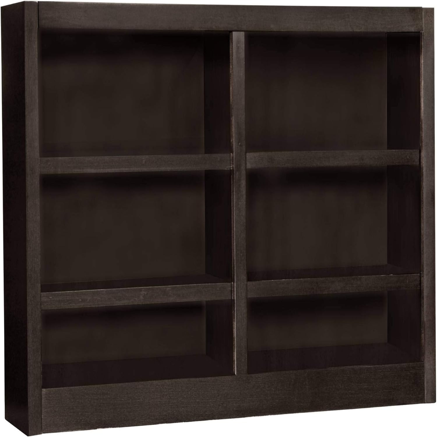 MI4836 6 Double Wide Wood Bookcase 36 inch Tal (Espresso) - Walmart.com