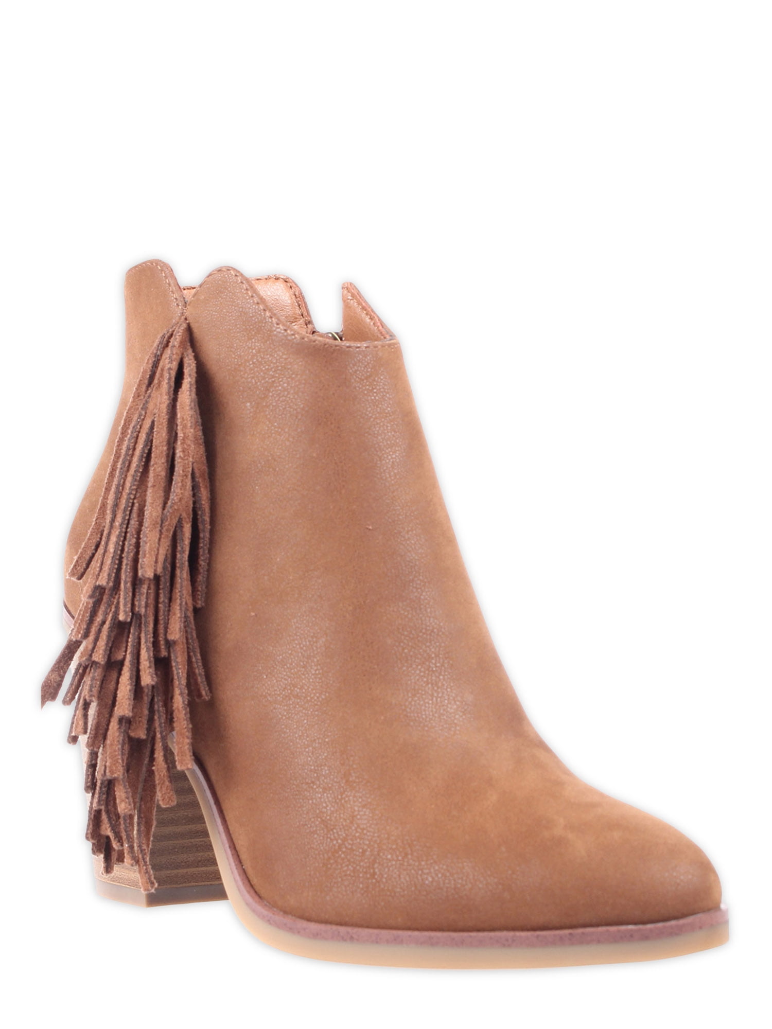 MIA GIRL Women's Avril Fringe Booties - Walmart.com