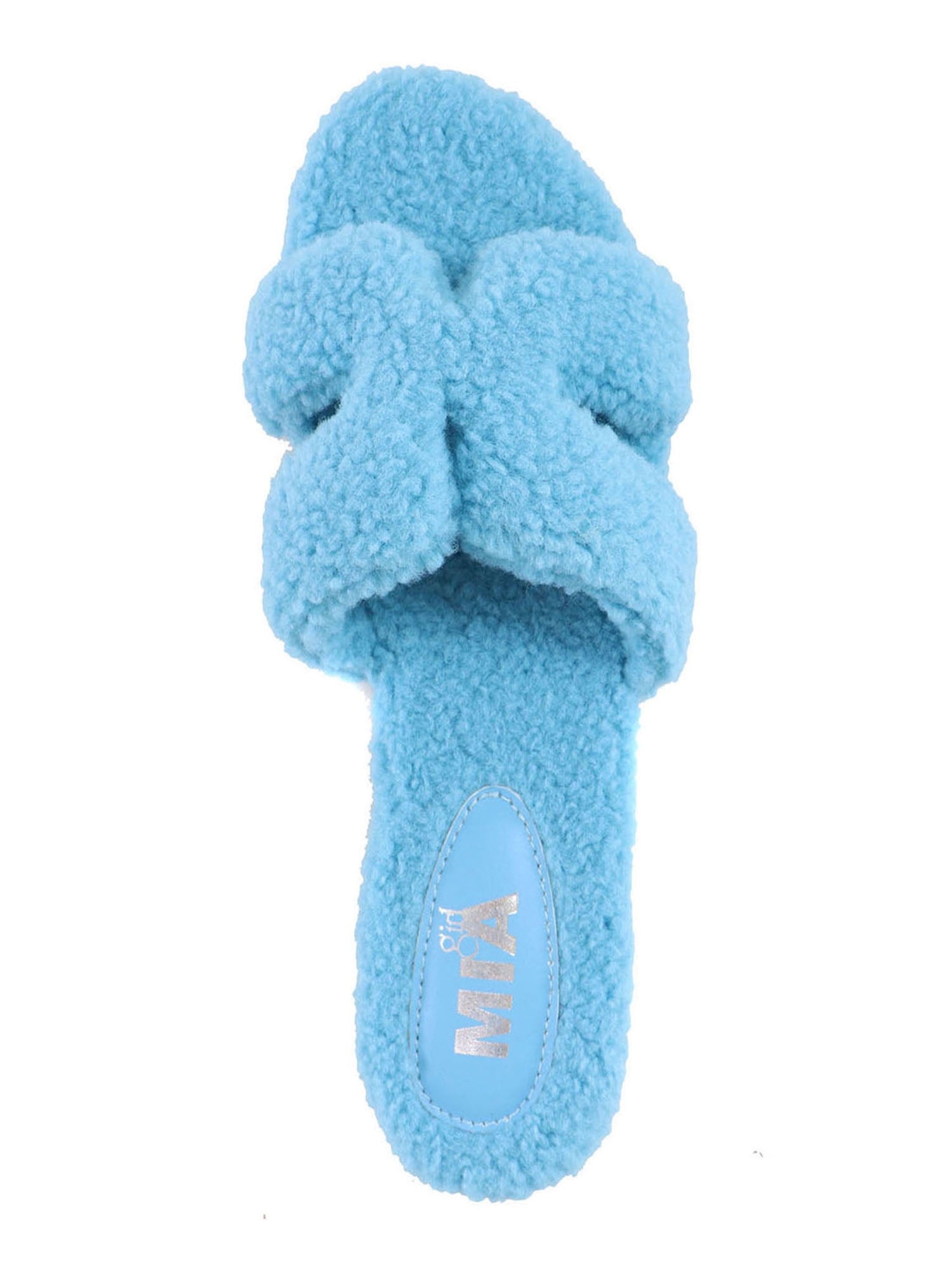 MIA GIRL Women's Cozy H Band Slide Flat Sandals, Sizes 6-11 - Walmart.com