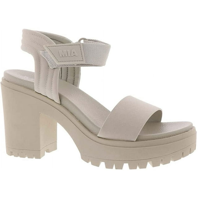 MIA GIRL Women's Lug Sole Mid-Heel Sandals, Sizes 6-10 - Walmart.com
