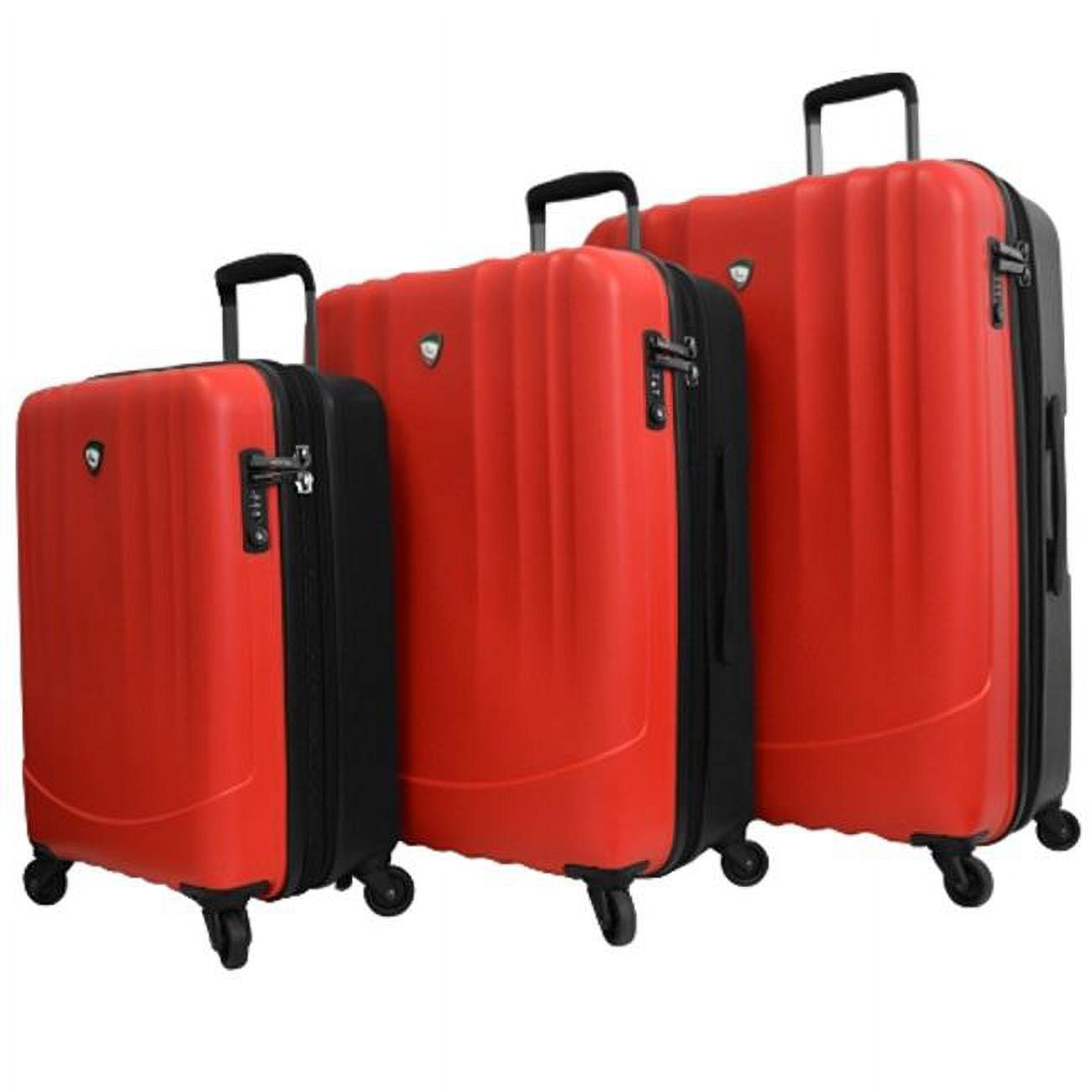 MIA TORO M1018-03PC-RED Polipropilene Hardside Spinner 3-Piece Set ...