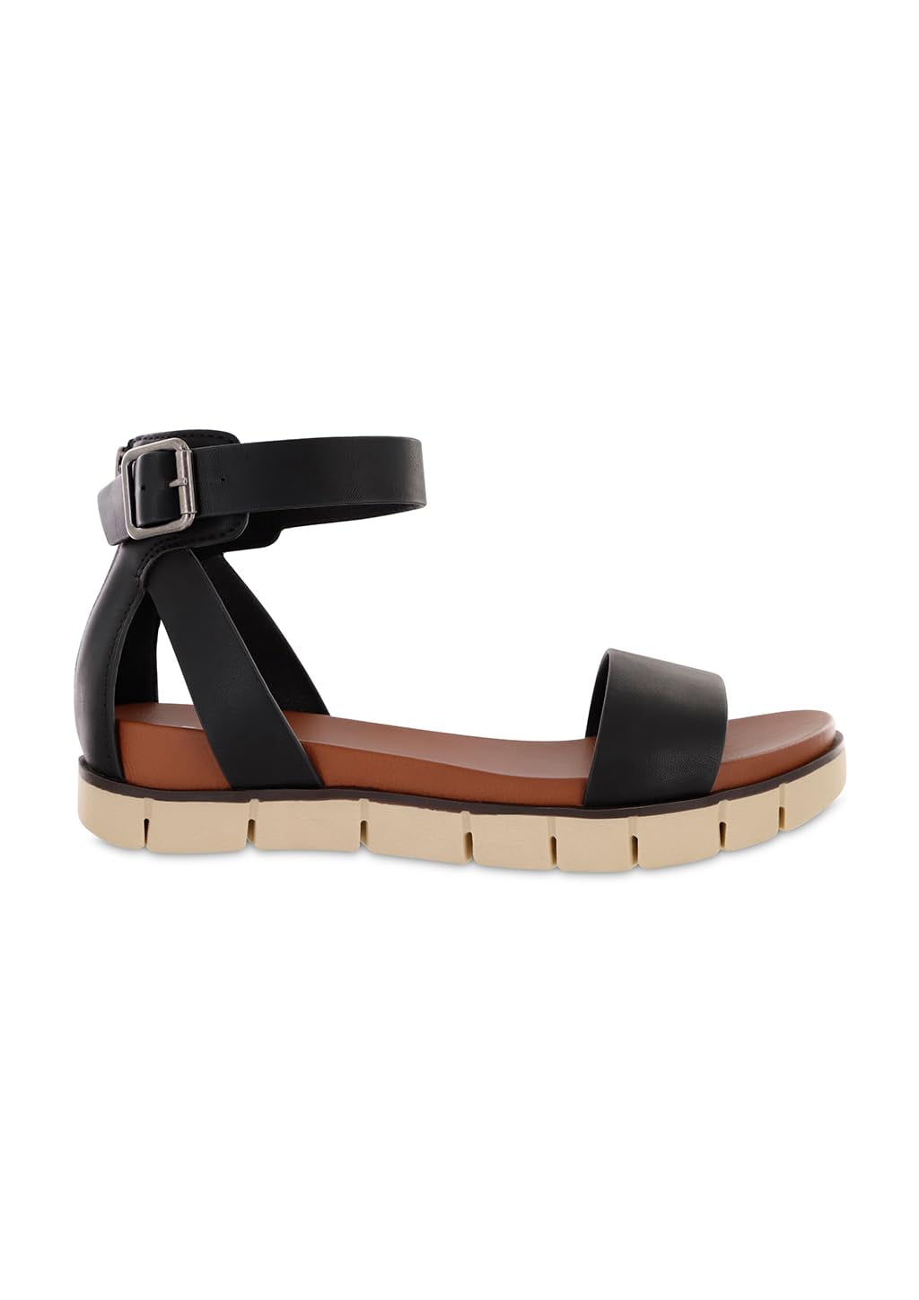 MIA Women's Emilia Round Toe Sandals, Black Vachet, 9.5 - Walmart.com
