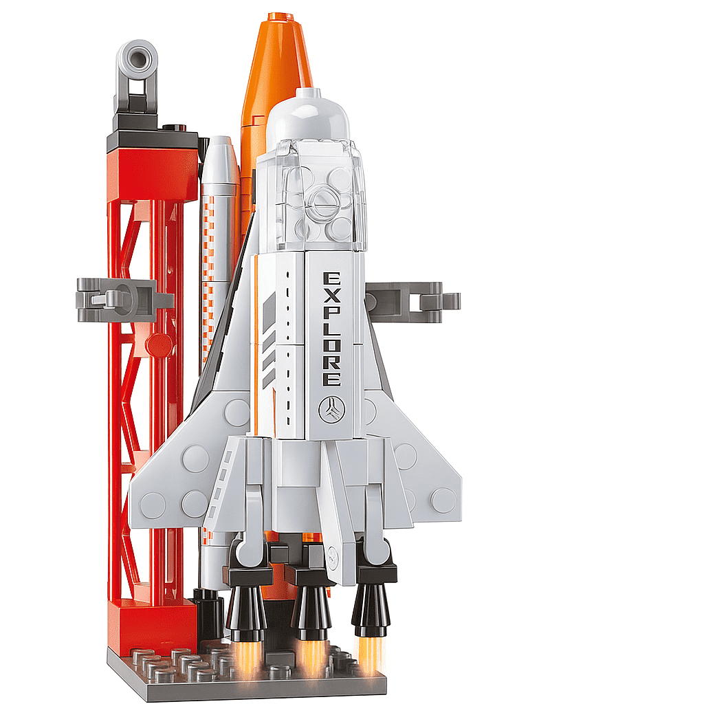 MIADEAL Astronaut Space Rocket Launch Building Blocks Set - Walmart.com