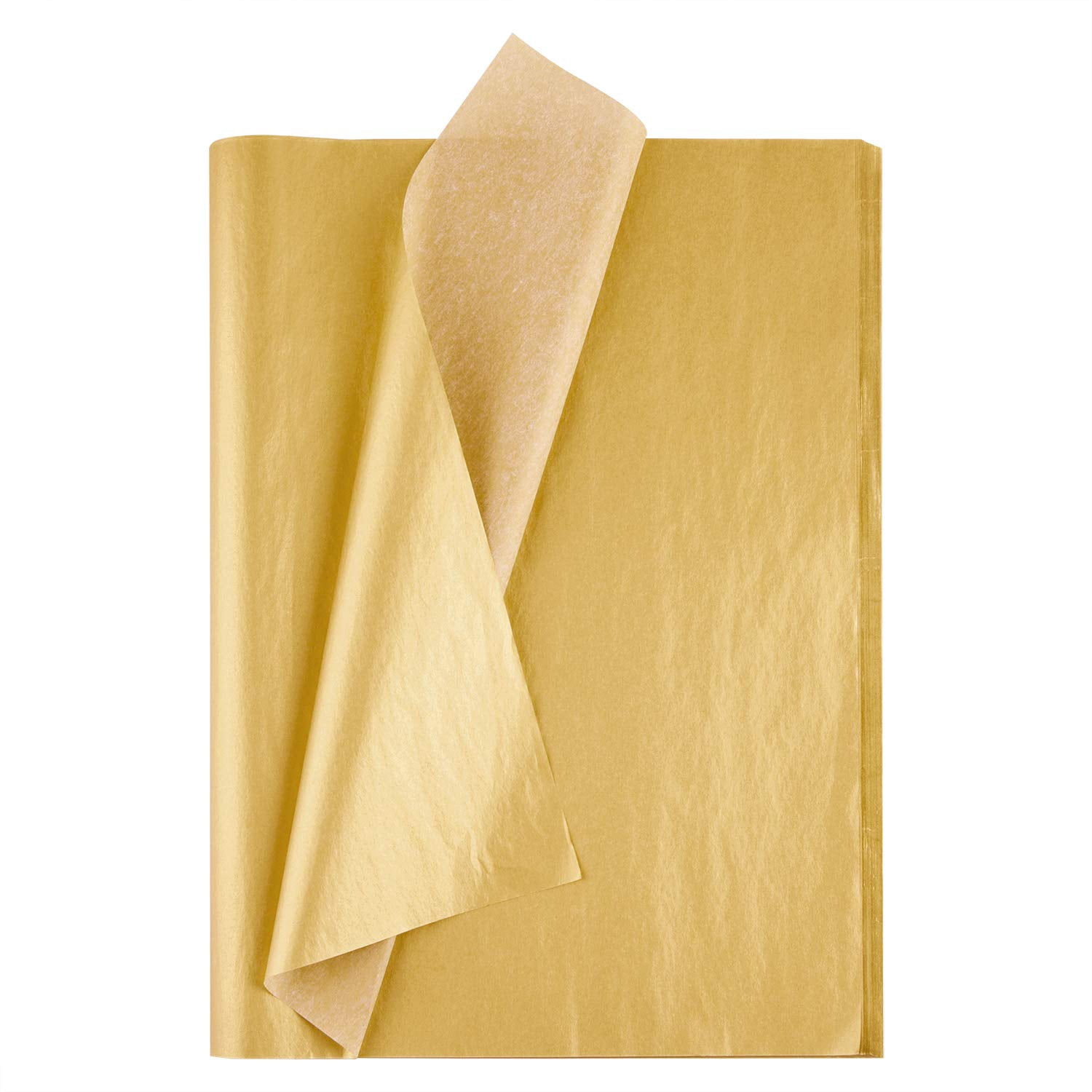 MIAHART 50 Sheets Metallic BDF32 Gold Tissue 20X14 Inch Gift Wrap Paper ...