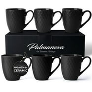 Elama Coffee House 6-Piece 12 oz. Mug Set with Stand, Assorted Colors ...