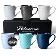 Elama Madeline 12 Piece Porcelain Mug Set in White - Walmart.com