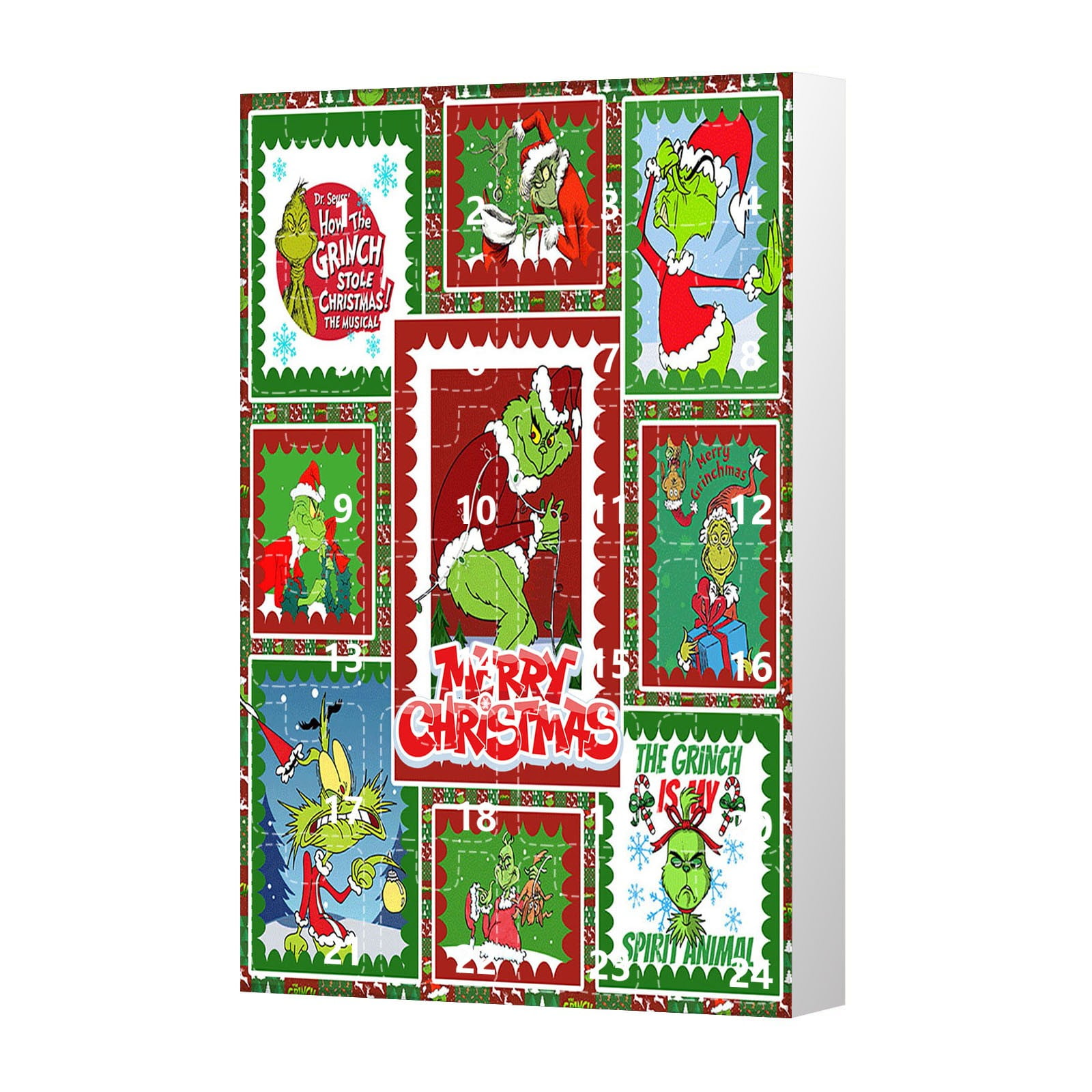 MIARHB Grinch Advent Calendar 2024, Kids Holiday Grinch Advent Calendar ...