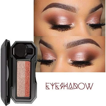 ERTUTUYI Shimmer Two-color Stamp Eyeshadow Palette Makeup Powder ...