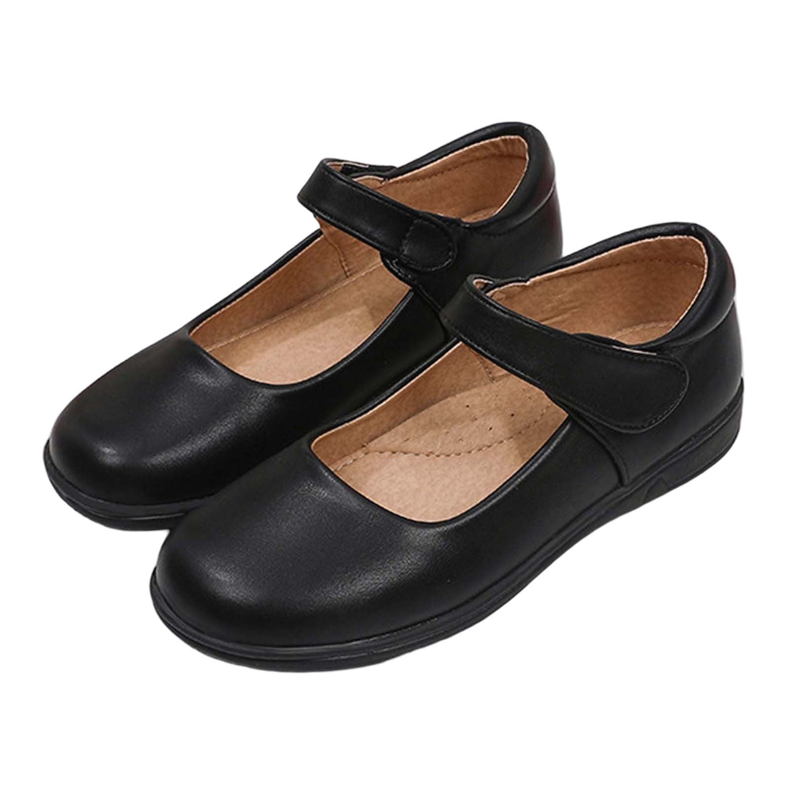 MIASHUI Girls School Shoes Mary Jane Flats Uniform Dress Shoes for ...