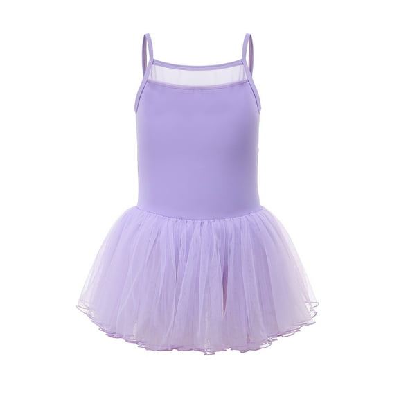 GJSYRH Ballet Leotards for Girls Toddler Leotard with Tutu Skirt Dance Tutu Dress Light Pink 3-4 ...