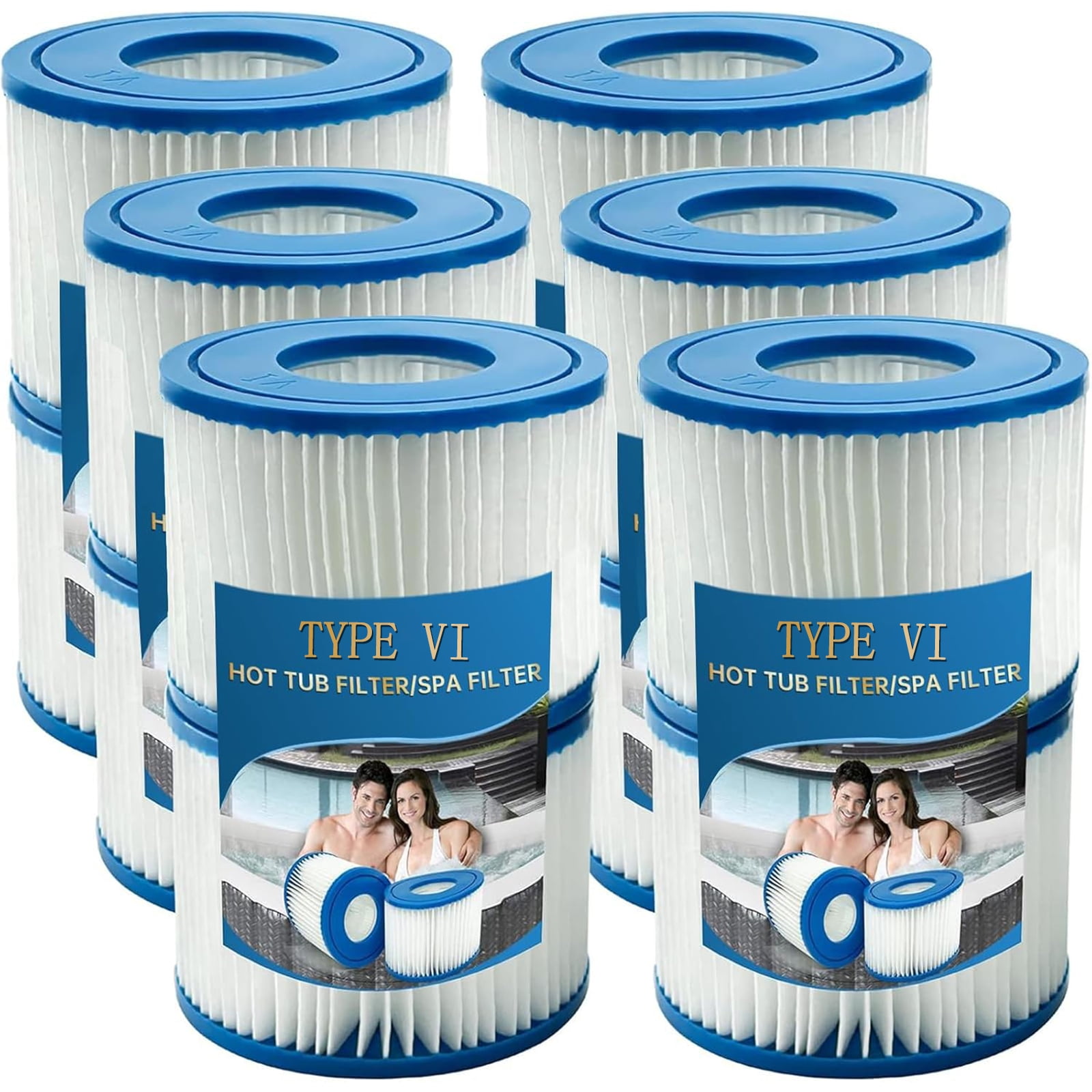 MIBNCE Type VI spa Filter and hot tub Filter Replacement Cartridge for ...
