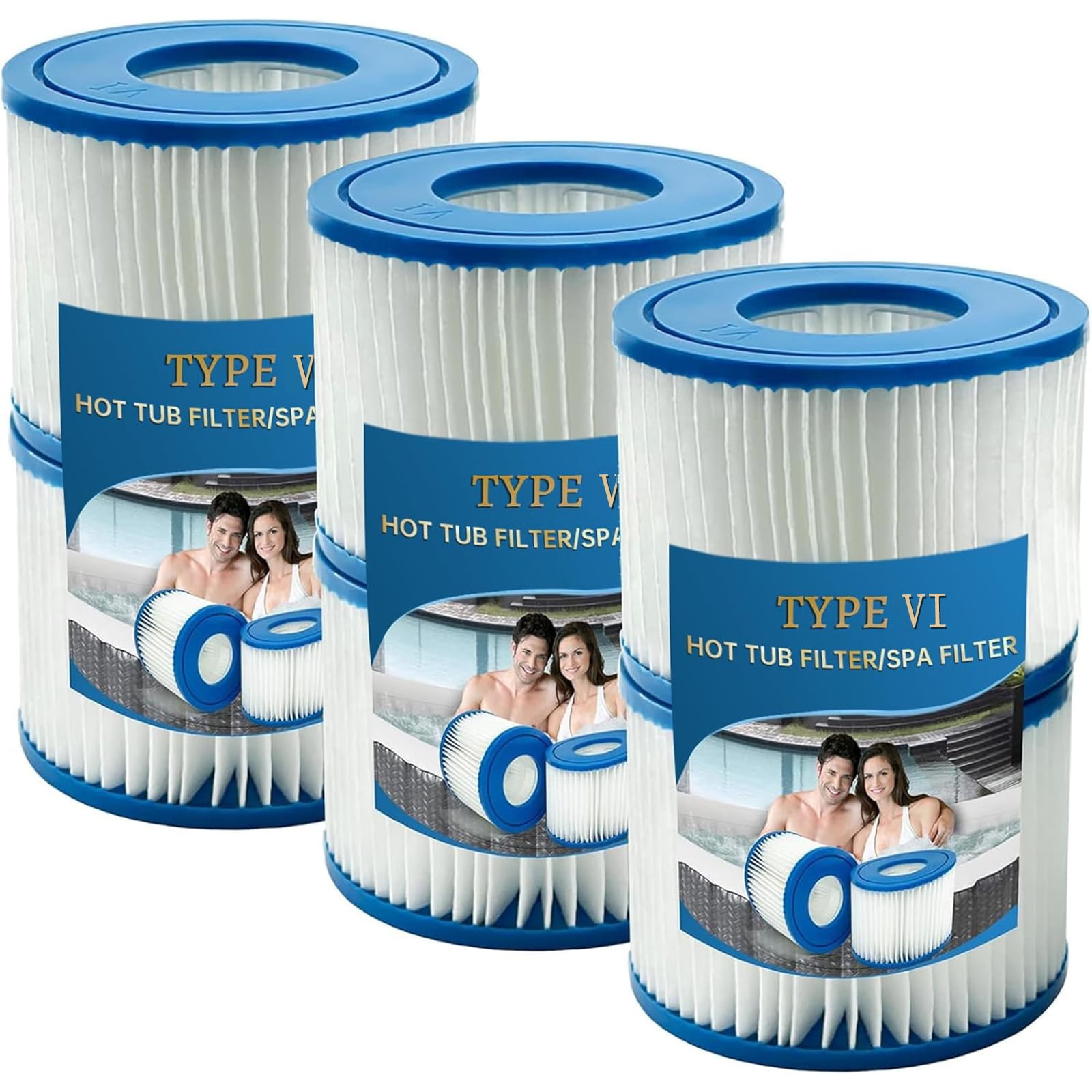 MIBNCE Type VI spa Filter and hot tub Filter Replacement Cartridge for ...