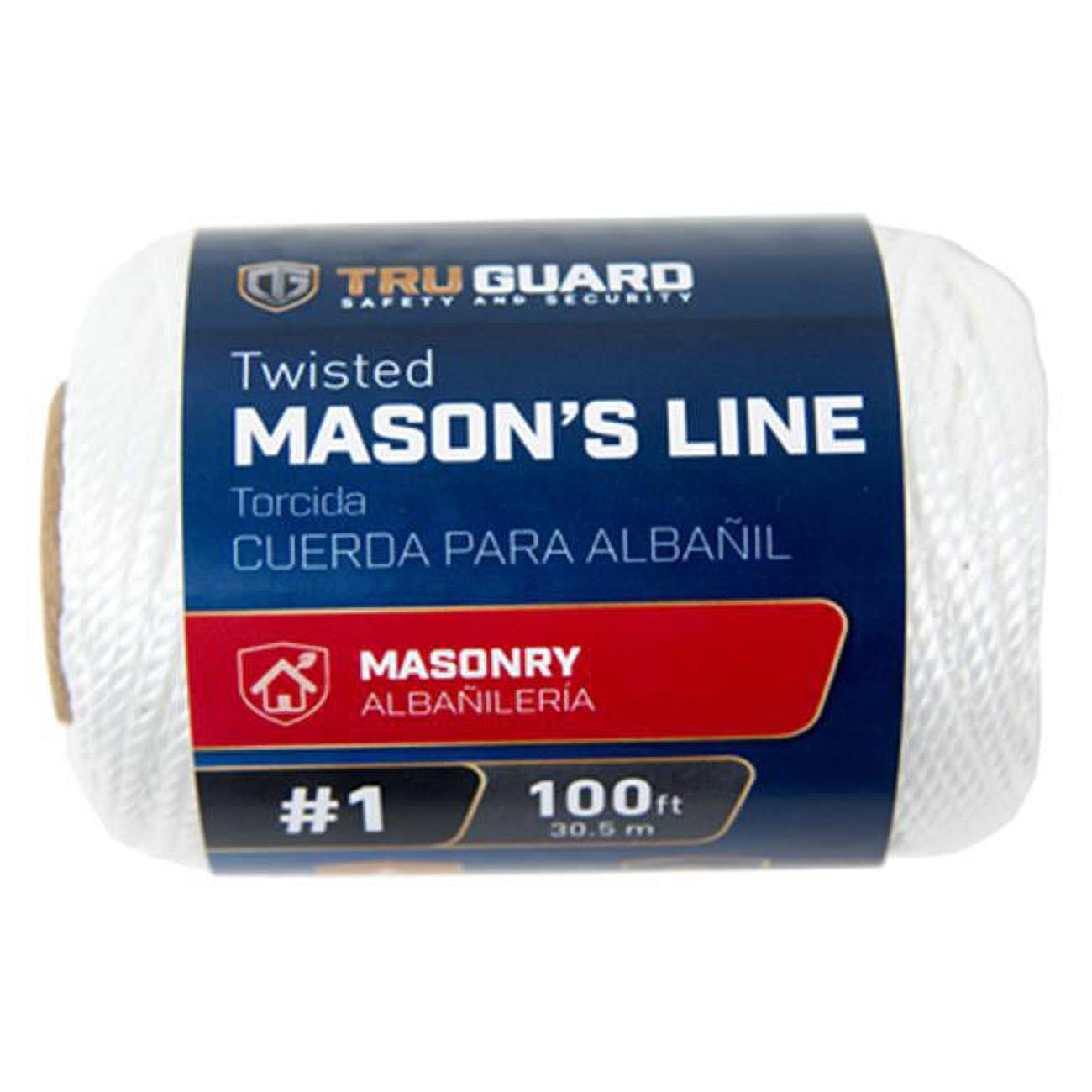 MIBRO Group 231534 No.1 x 100 ft. Tru-Guard White Twisted Nylon Mason ...