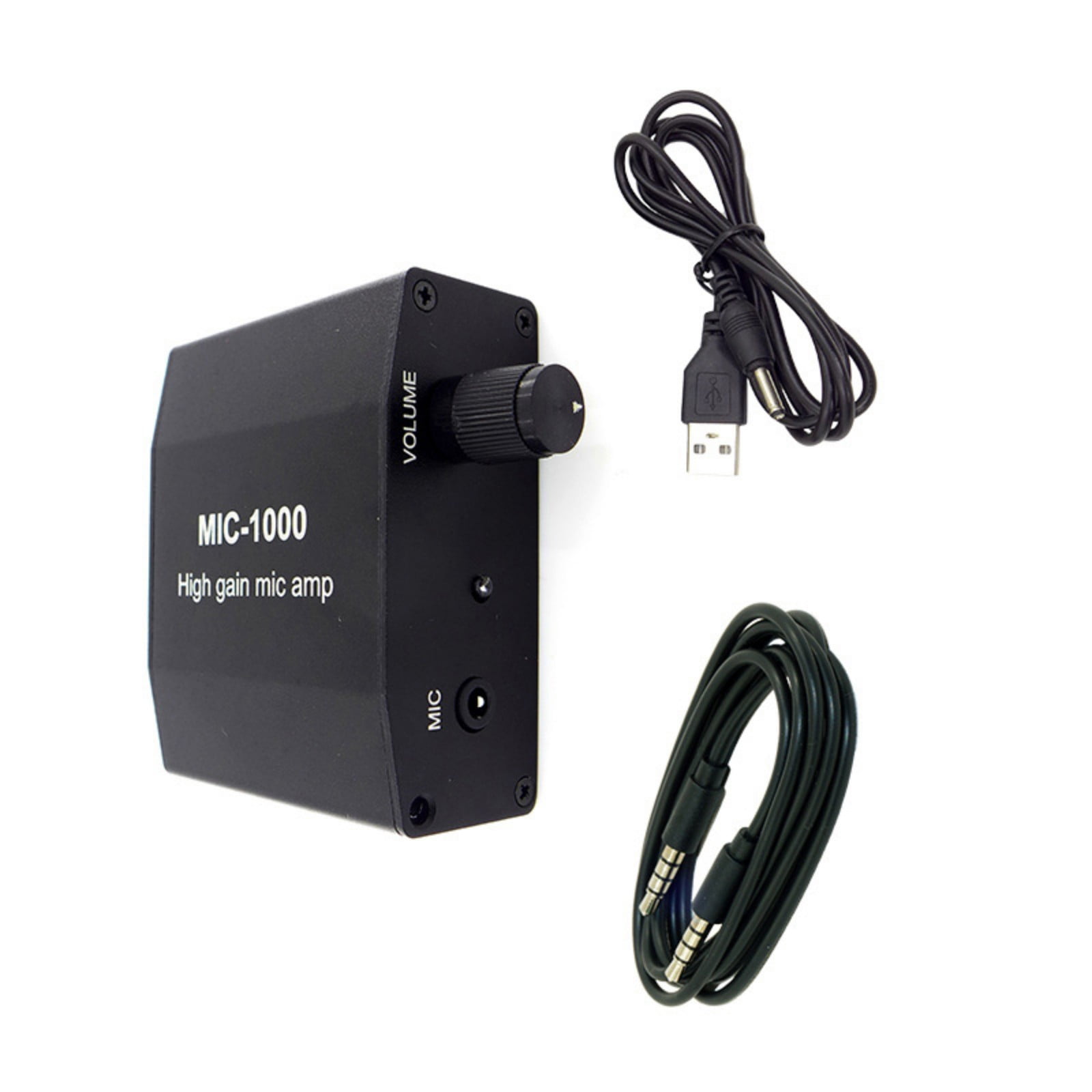 MIC-1000 Professional 3.5mm Microphone Amplifier with USB Cable 1000 ...
