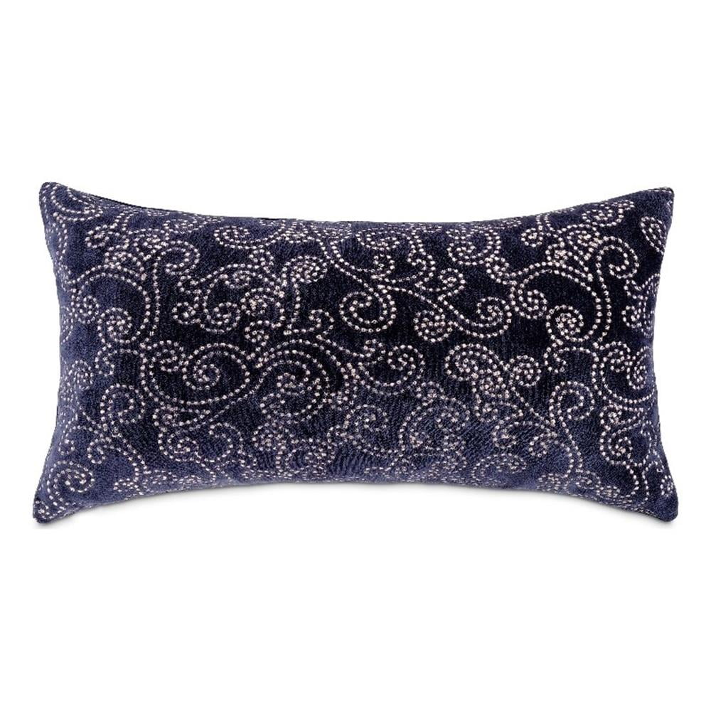 MICHAEL AMINI Blue My Mind Darling 13x24" Chenille Pillow in Navy in ...