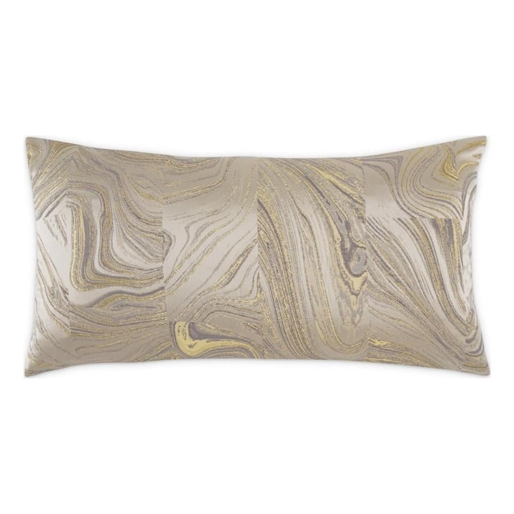 MICHAEL AMINI GLAMtastic Naomi 13x24" Fabric Pillow in Champagne/Gold ...