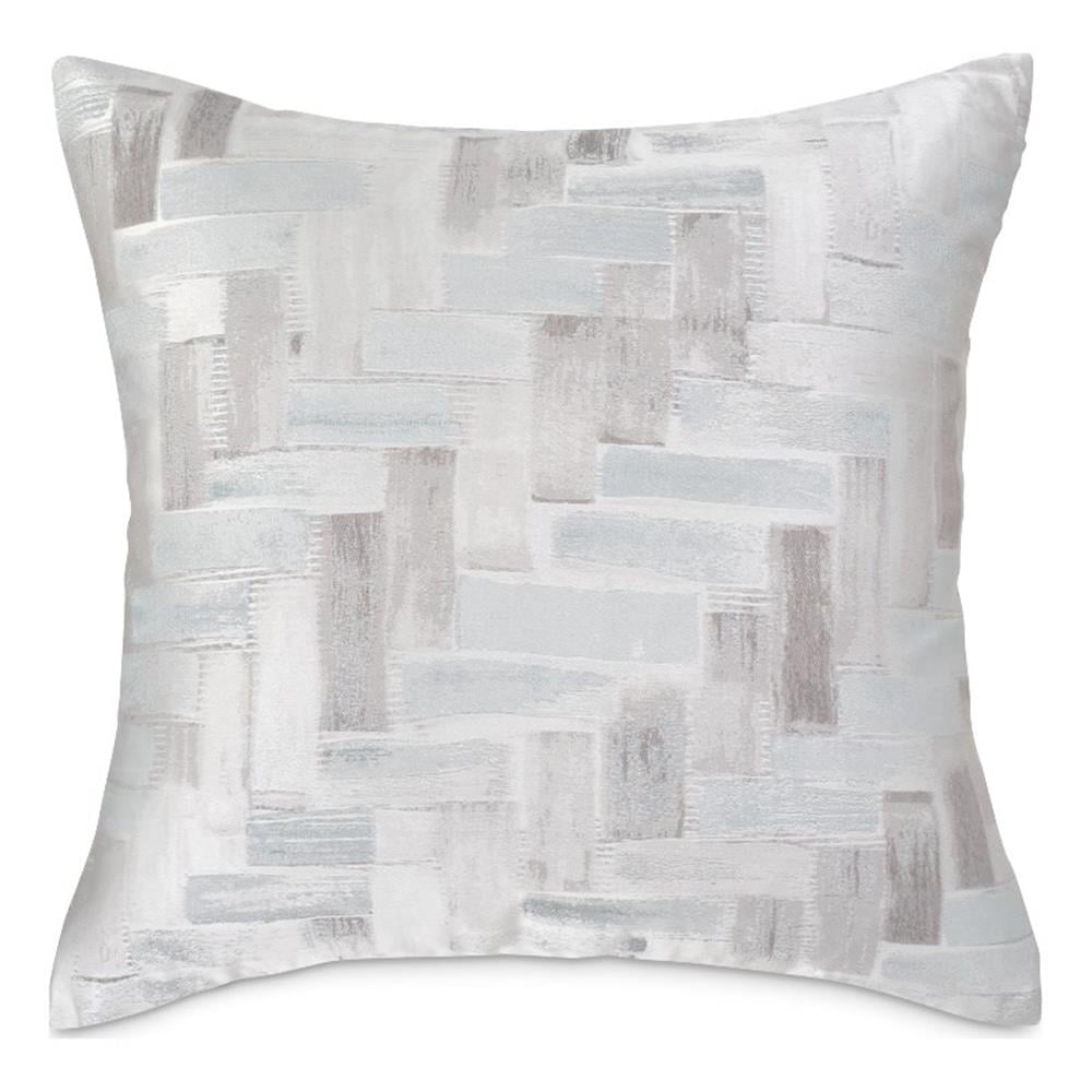 MICHAEL AMINI Lexi 21x21" Square Fabric Accent Pillow in Spa Light Gray ...