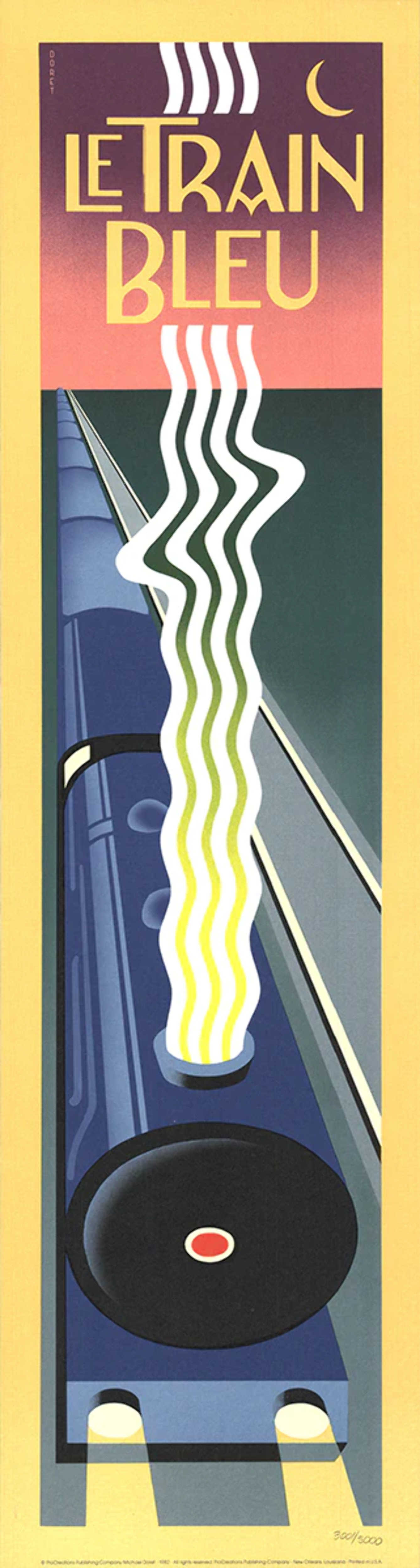 MICHAEL DORET Le Train Bleu, 1982 - Walmart.com