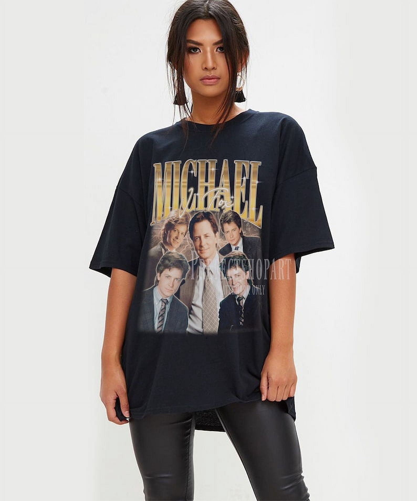 MICHAEL J. FOX Shirt, Michael J Fox Homage T-Shirt, Michael Andrew Fox ...