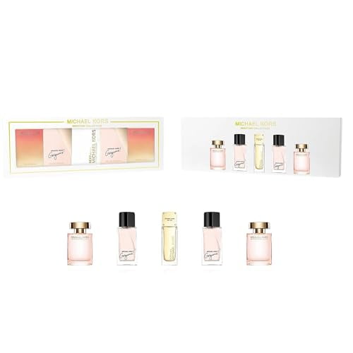 MICHAEL KORS 5 PCS MINI SET ( 2 * WONDERLUST 4ML EDP Spray + 2 * GORGEOUS 5ML EDP Spray + SEXY ...