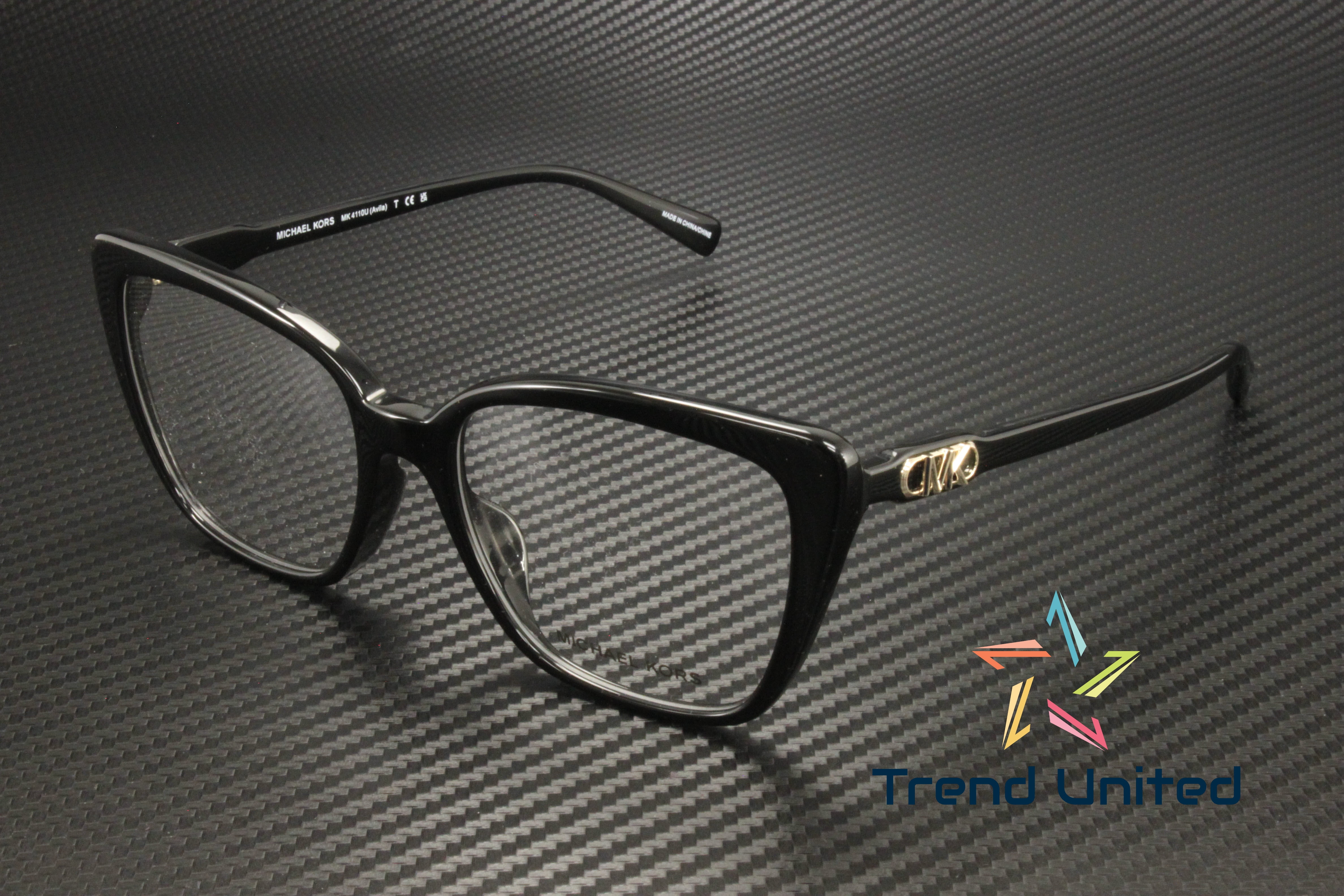 MICHAEL KORS MK4110U 3005 Avila Black Demo Lens 55 mm Women's ...