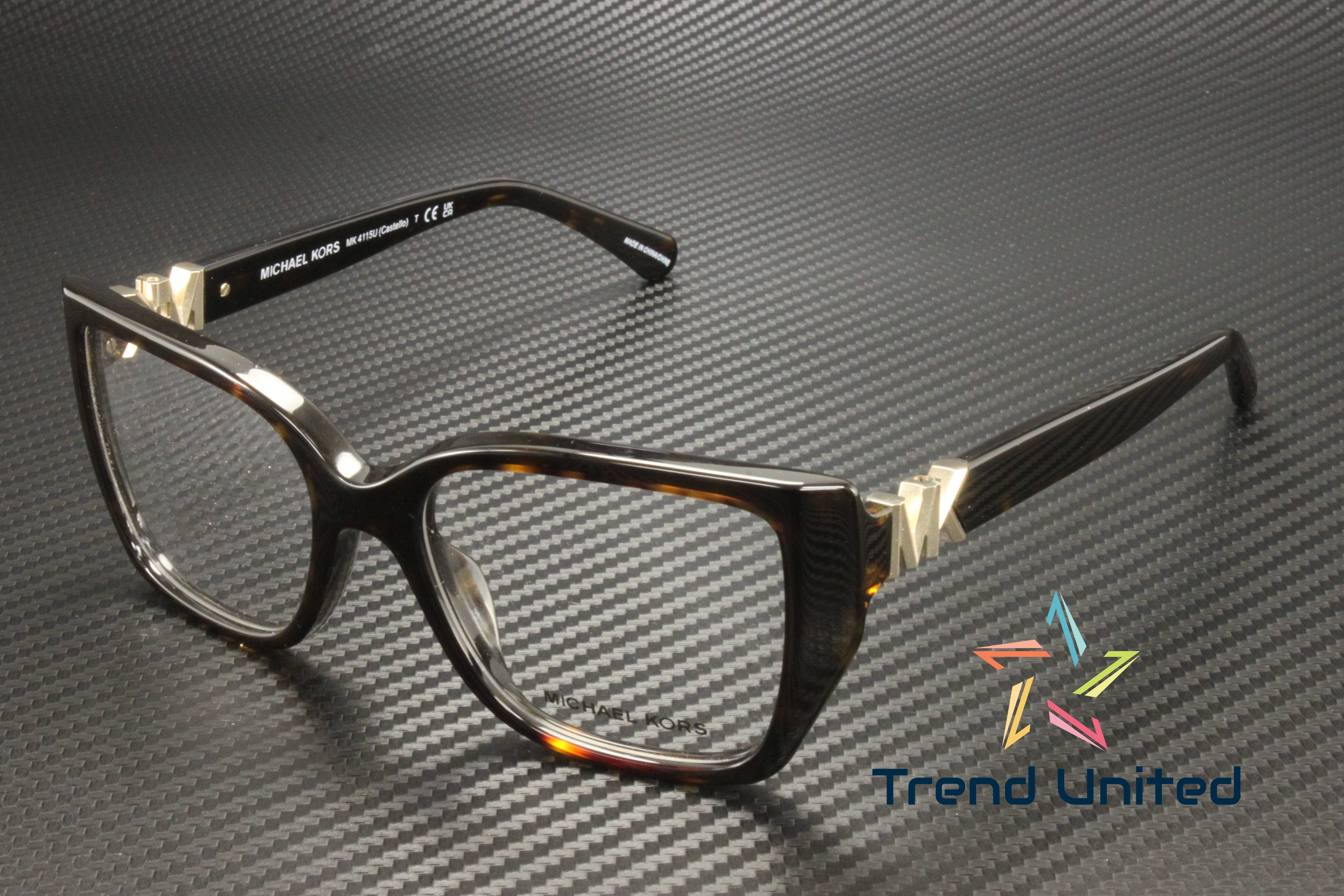 MICHAEL KORS MK4115U 3006 Castello Dark Tortoise 54 mm Women's ...