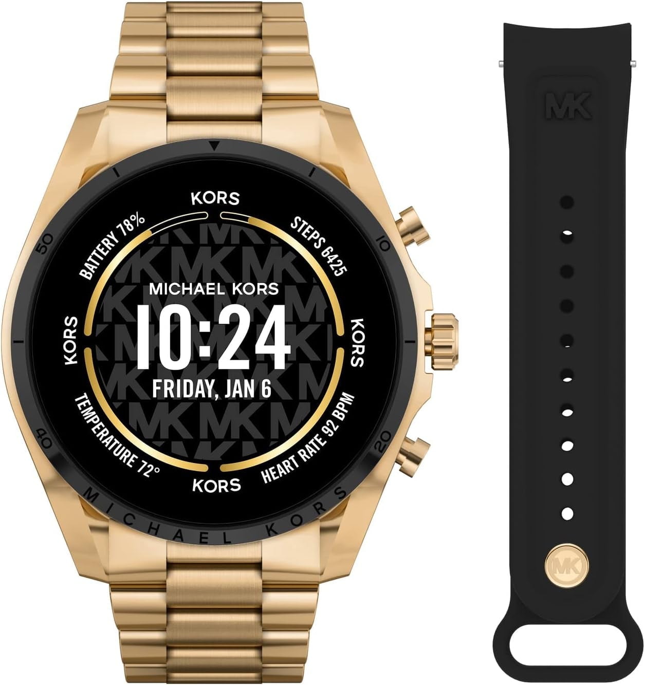 Michael Kors MKT5138 Gen 6 Gold Stainless Steel Bracelet Smartwatch ...