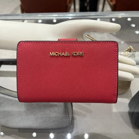 MICHAEL KORS Medium Crossgrain Leather Wallet 35F7GTVF2L - Walmart.com