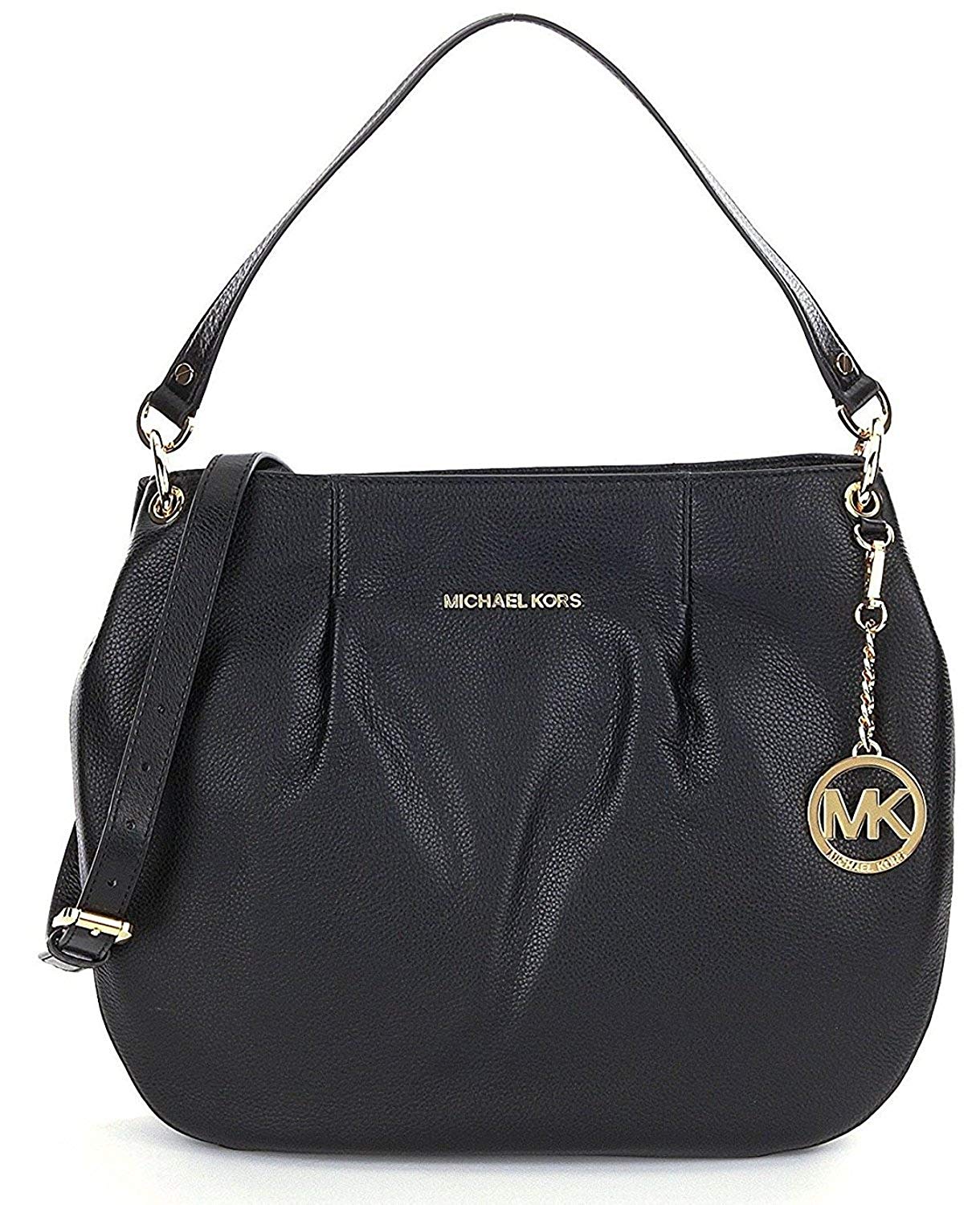 MICHAEL Michael Kors Bedford Black Leather Large Convertible Shoulder ...
